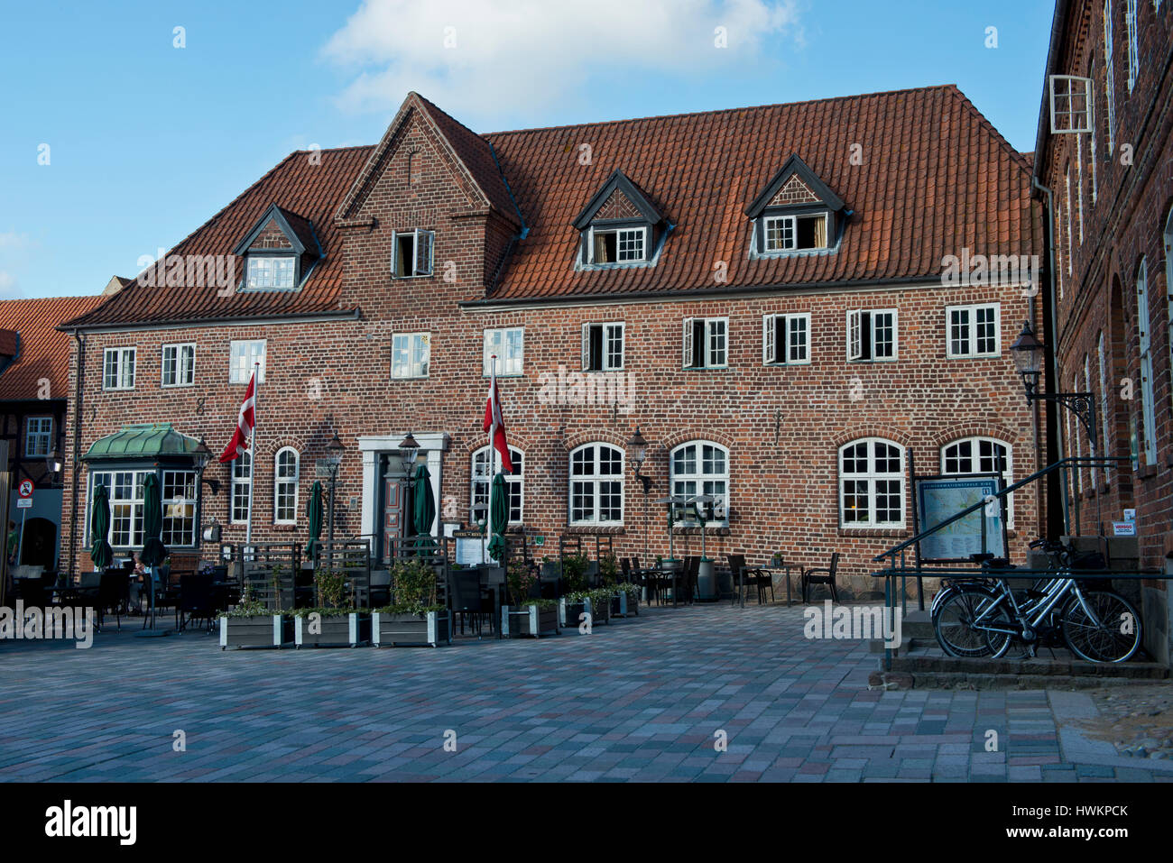 Ancient house of Ribe, medieval town, ancient capital of Denmark Stock ...