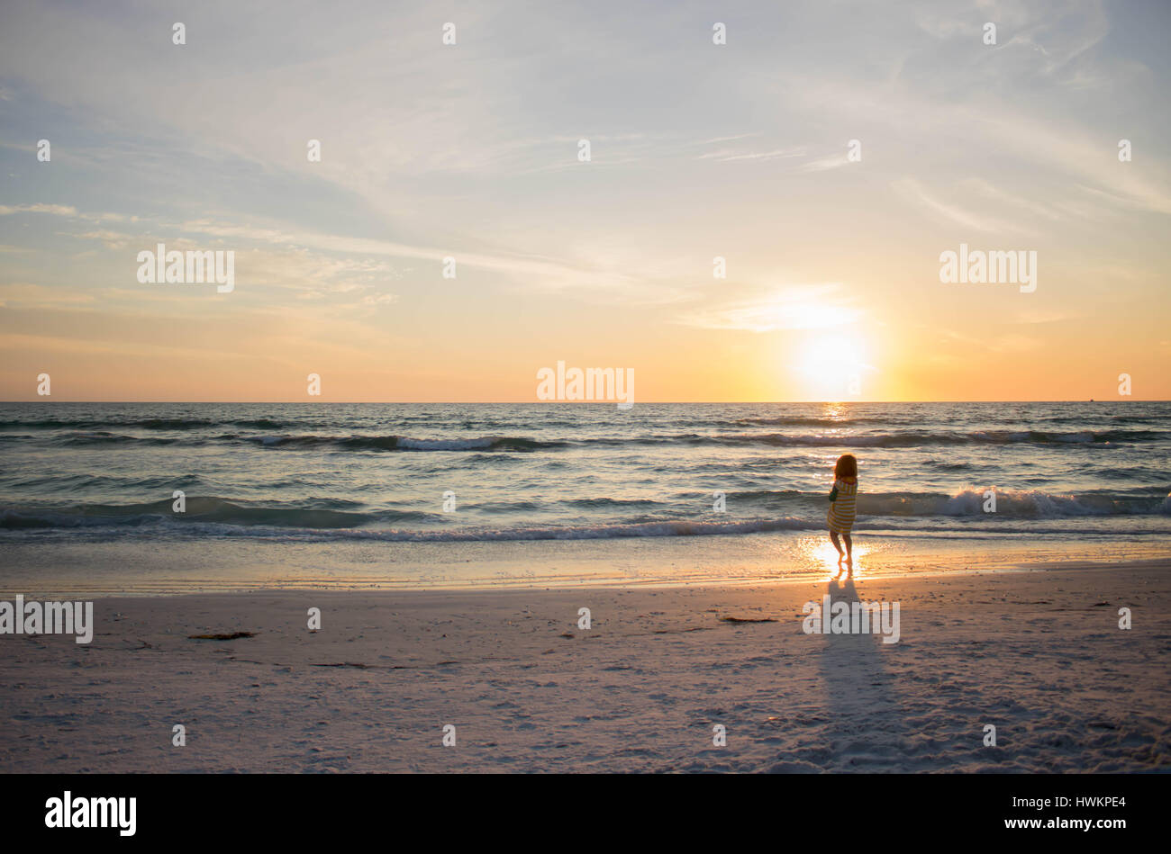 Girl On a Beach Stock Photo - Alamy