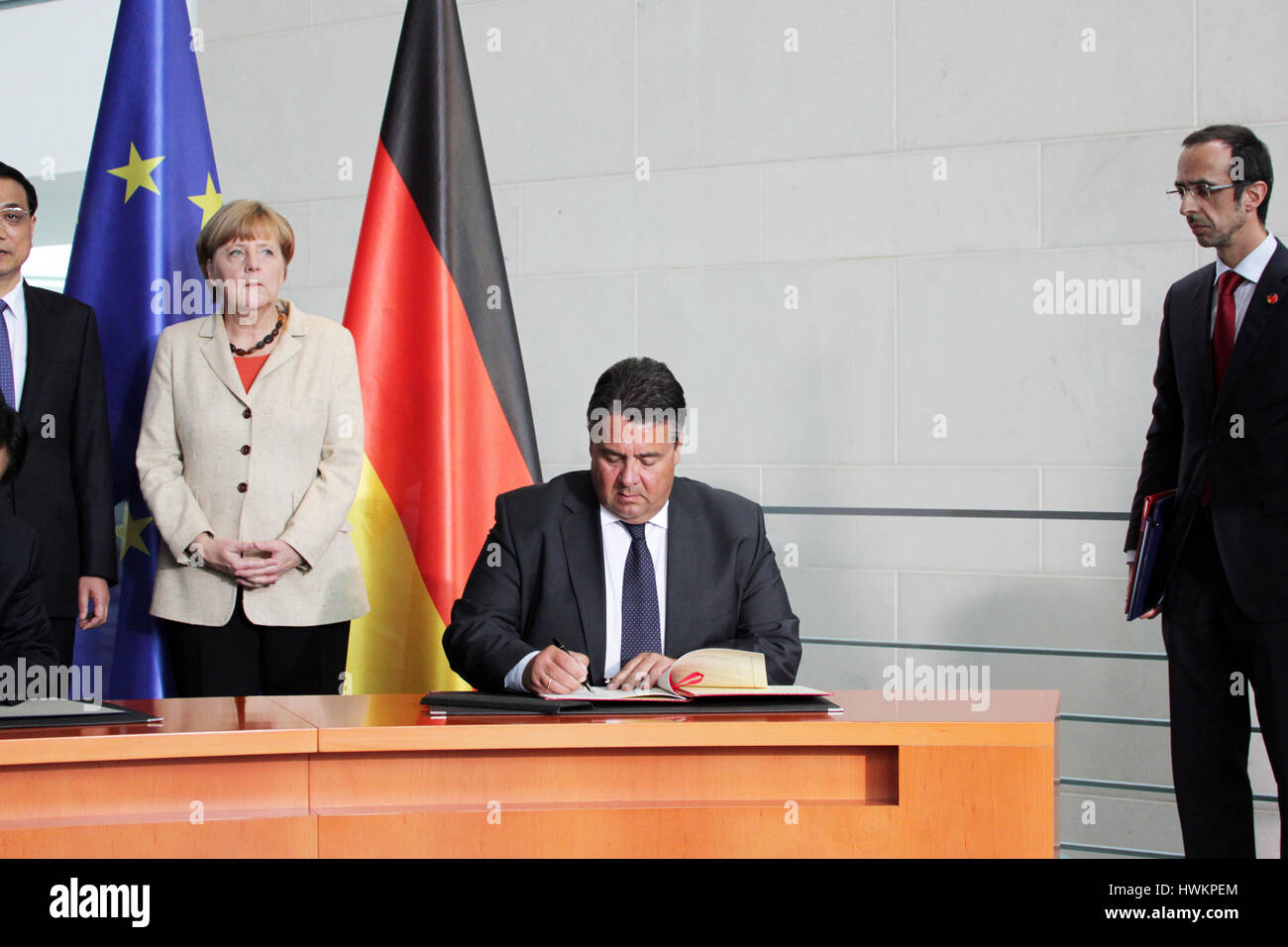Berlin, Germany, October 10th, 2014: Chinese government delegation ...