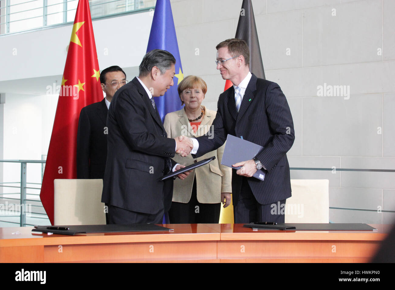 Berlin, Germany, October 10th, 2014: Chinese government delegation ...