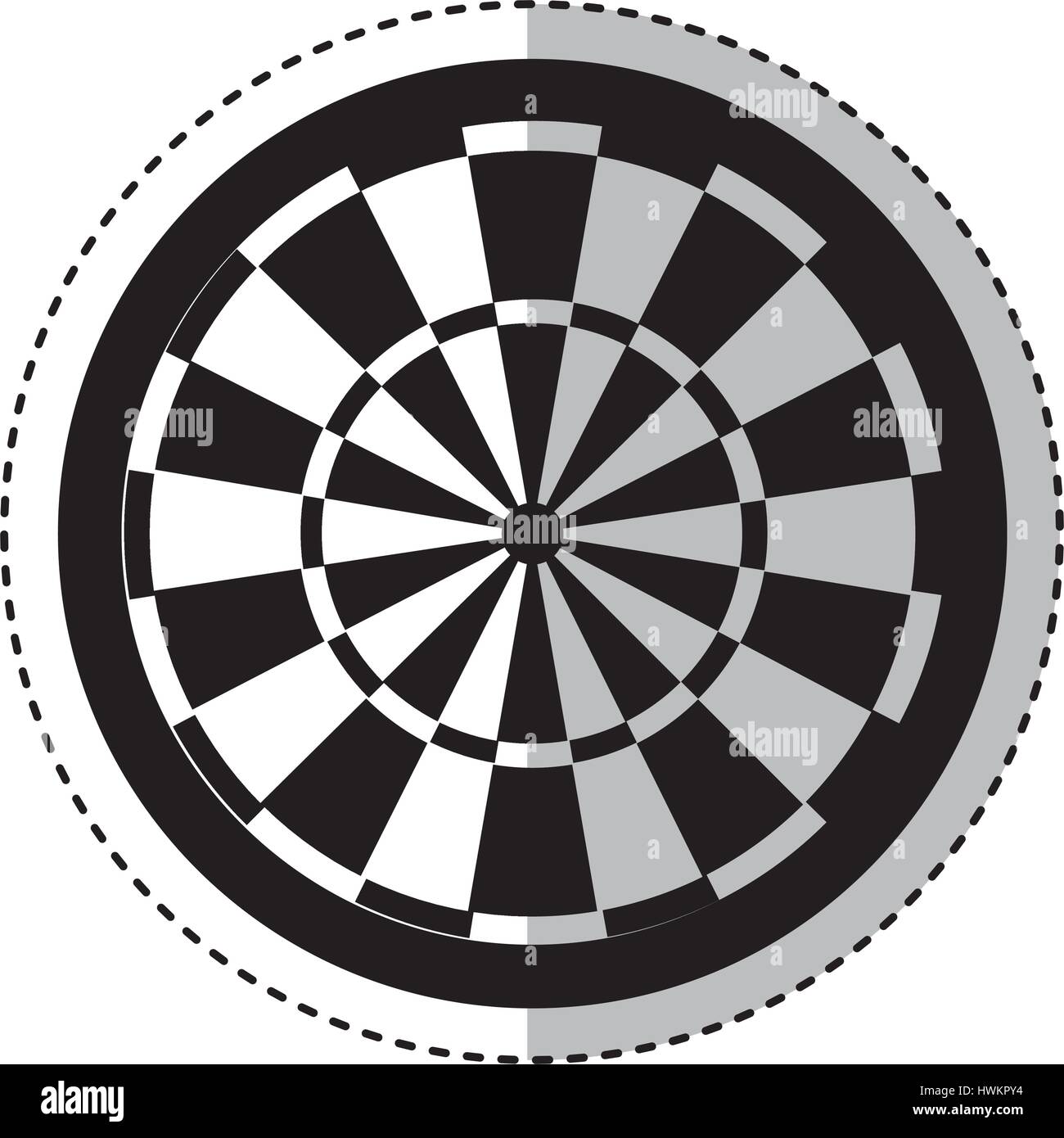 darts target isolated icon Stock Vector Image & Art - Alamy