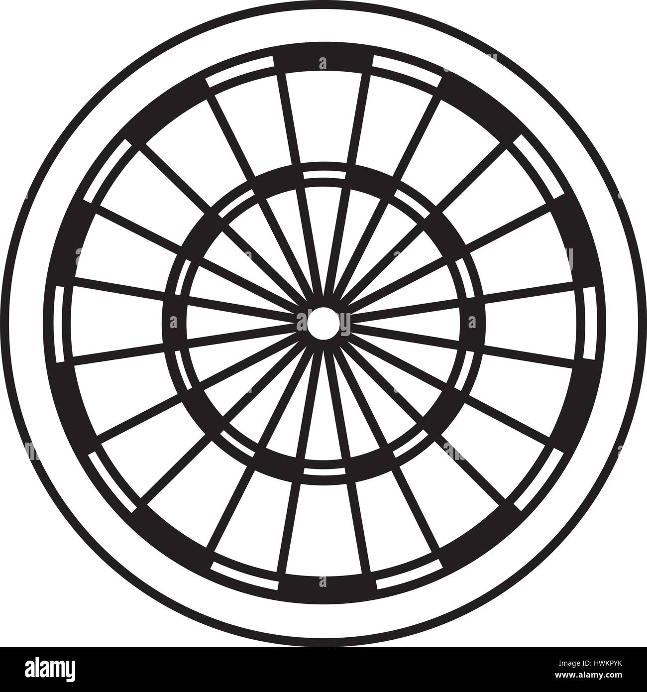 darts target isolated icon Stock Vector Image & Art - Alamy