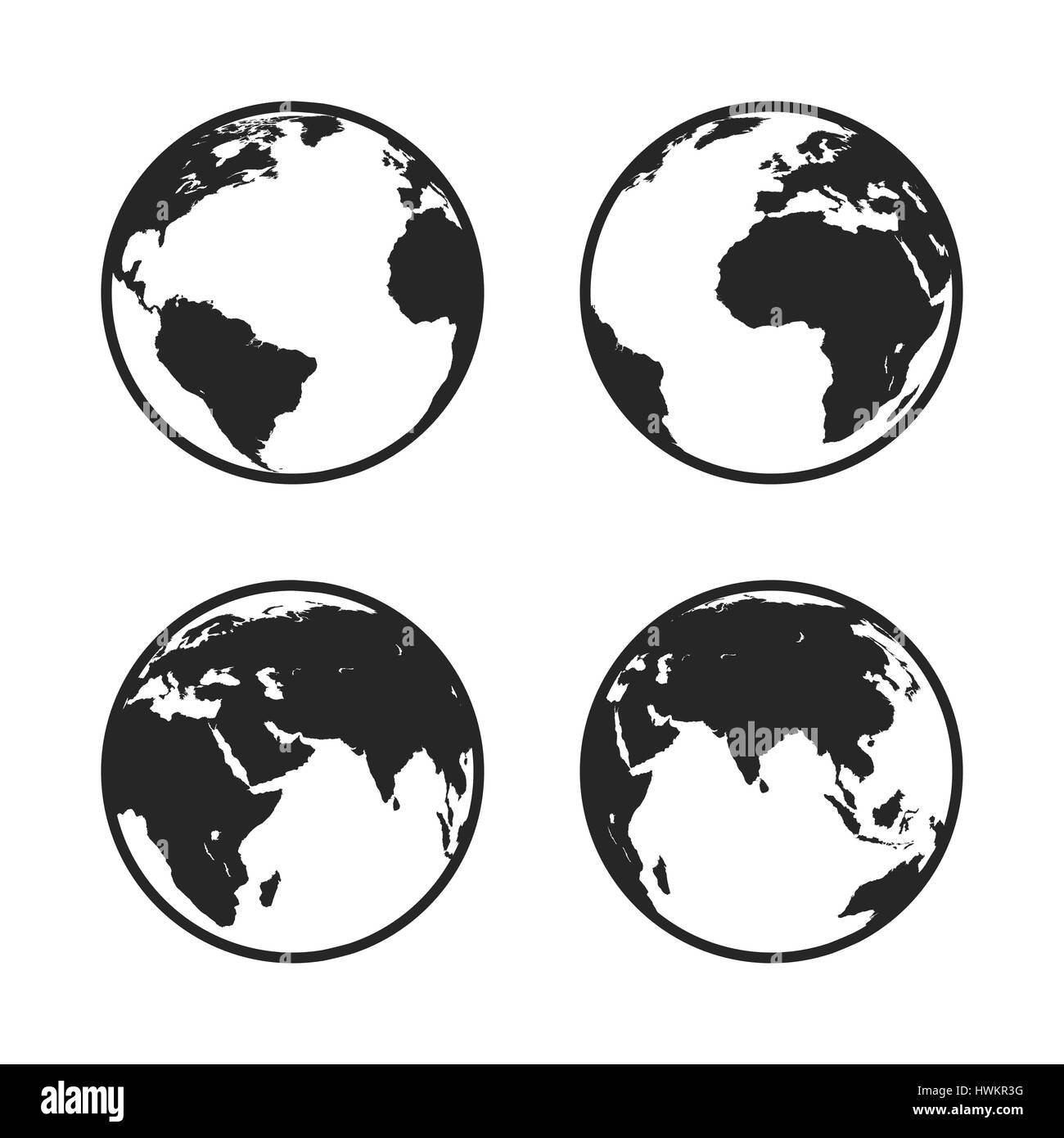 Globe icon. Earth symbol Stock Vector Image & Art - Alamy