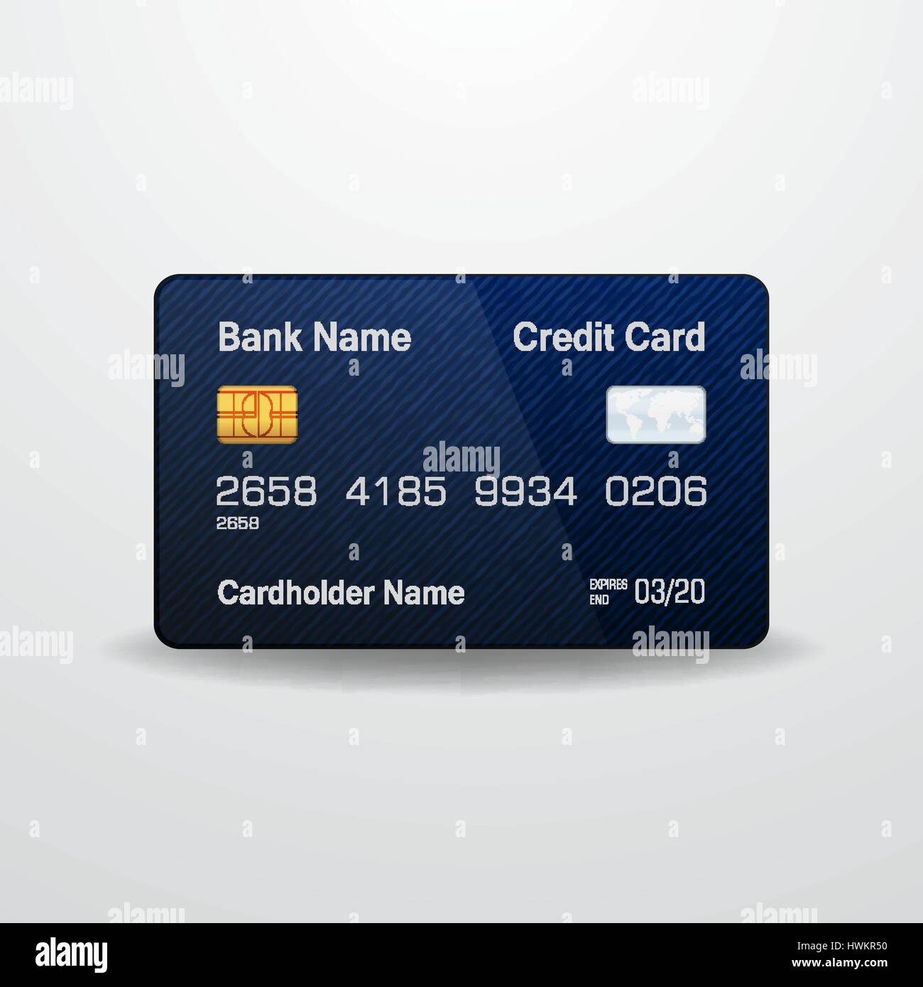 Detailed realistic vector credit card. Money, payment symbol Stock ...