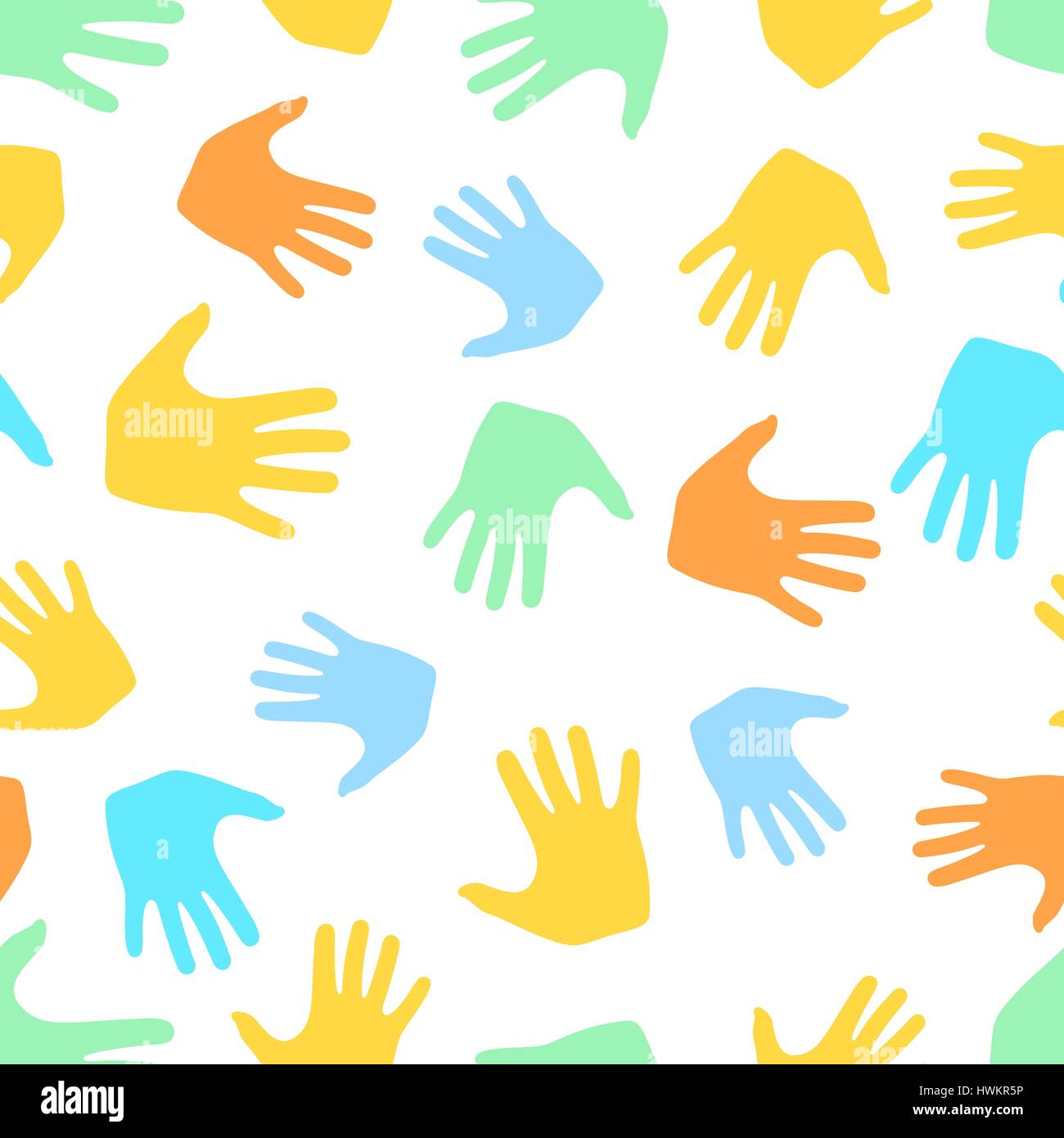 Seamless pattern from hands. Abstract backdrop, background from human ...