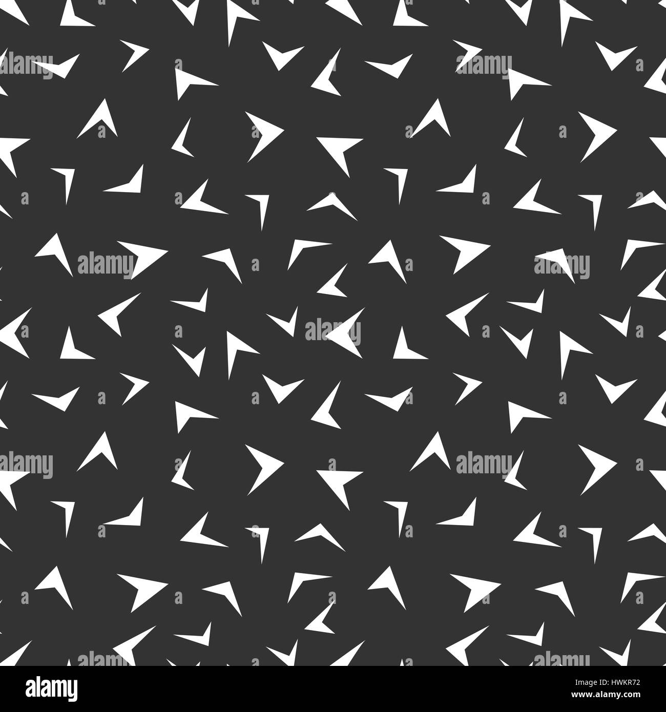 Abstract seamless pattern of arrows. Endless background of spikes ...