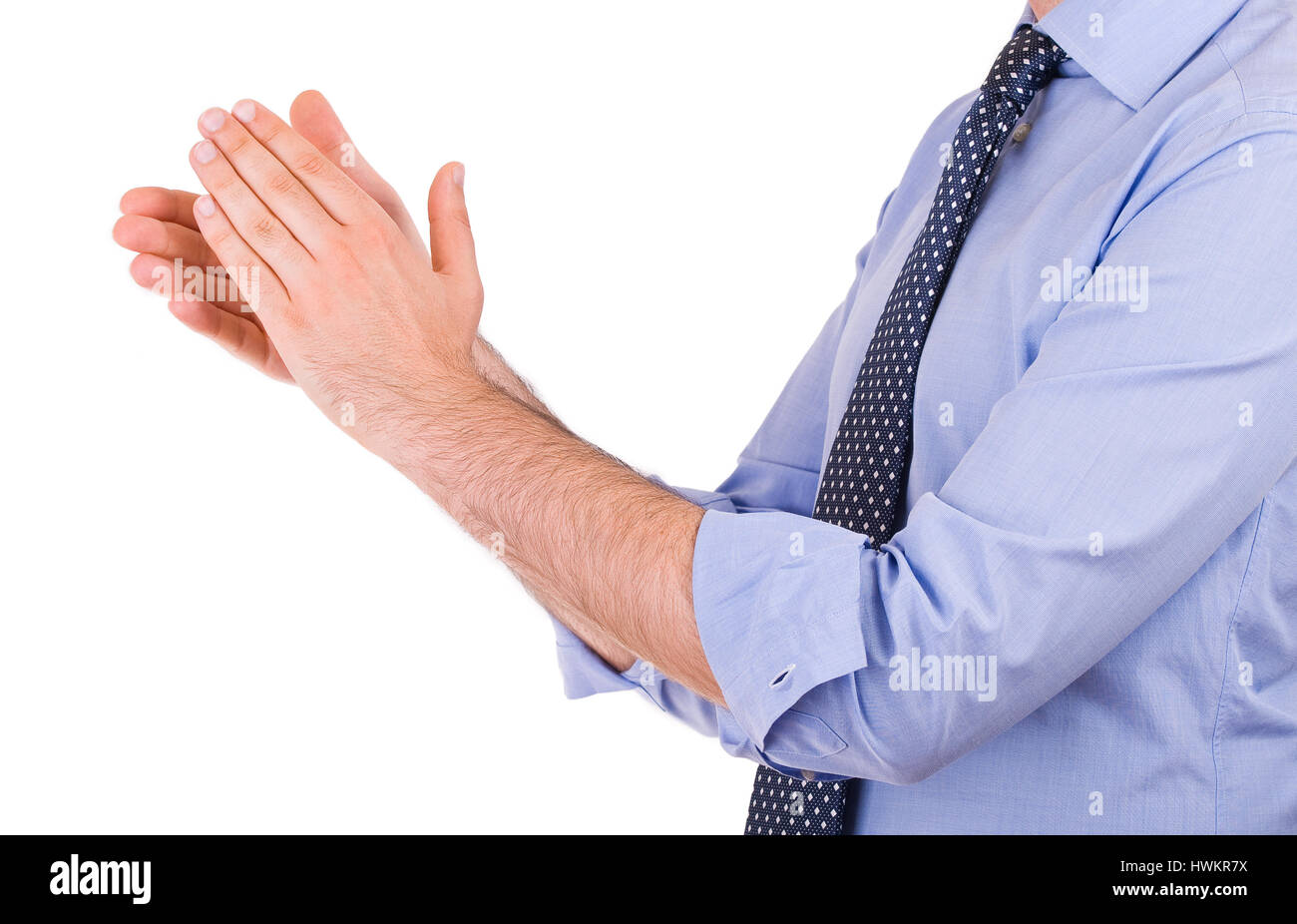 Businessman clapping his hands Stock Photo - Alamy Businessman clapping his hands Stock Photo - Alamy