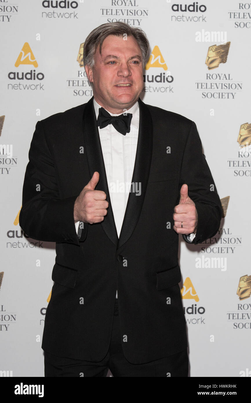 London, UK. 21 March 2017. Ed Balls arrives for the Royal Television ...