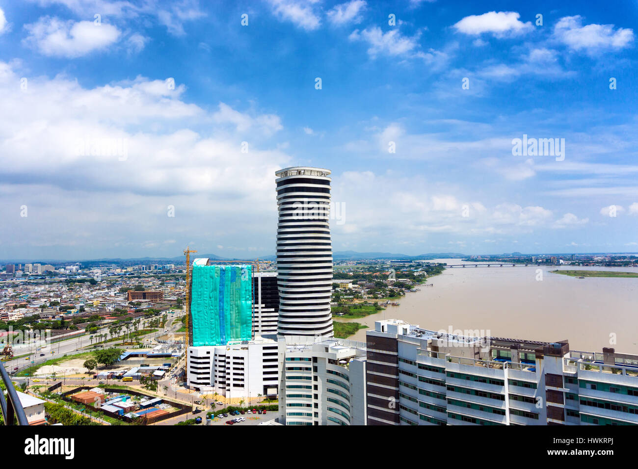 Cityscape view of the city of Guayaquil, Ecuador Stock Photo - Alamy