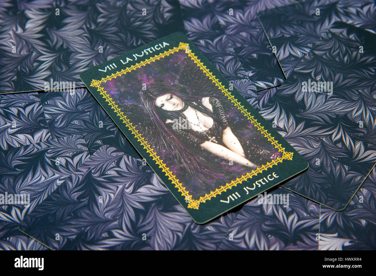 Moscow, Russia - January 29, 2017: Tarot card Justice. Favole tarot ...