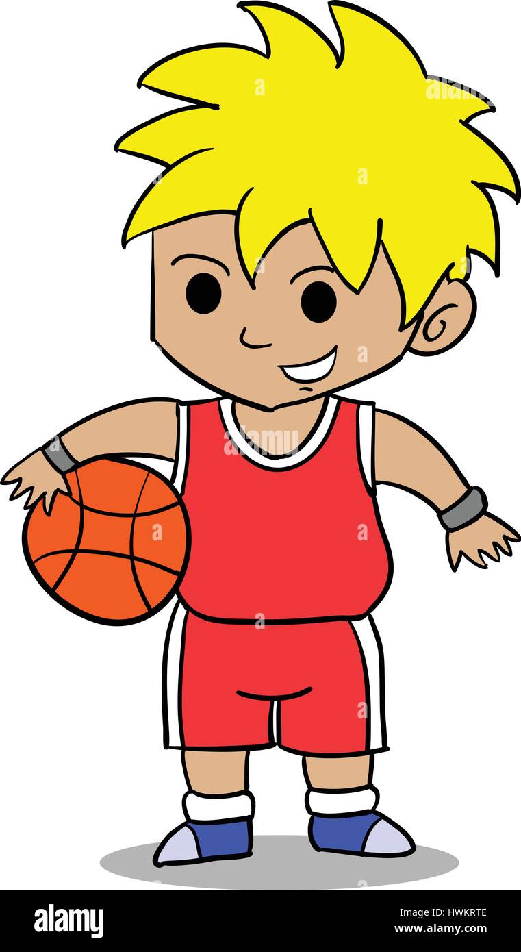 Character of boy playing basketball Stock Vector Image & Art - Alamy