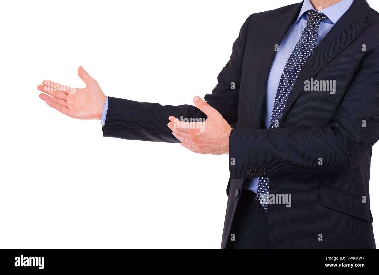 Business man with welcoming gesture Stock Photo - Alamy Business man with welcoming gesture Stock Photo - Alamy