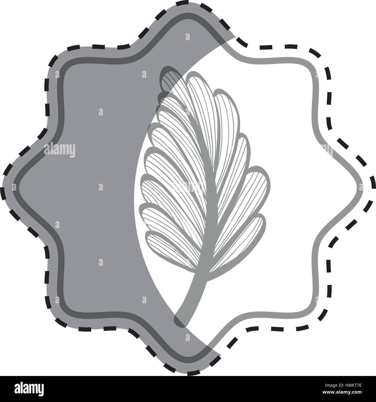 emblem rustic leaf decoration design Stock Vector Image & Art - Alamy