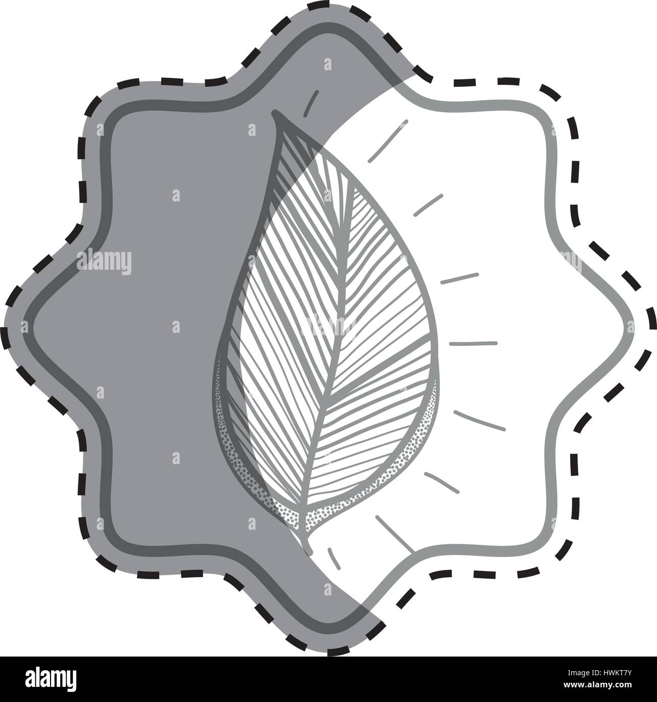 emblem rustic leaf decoration design Stock Vector Image & Art - Alamy