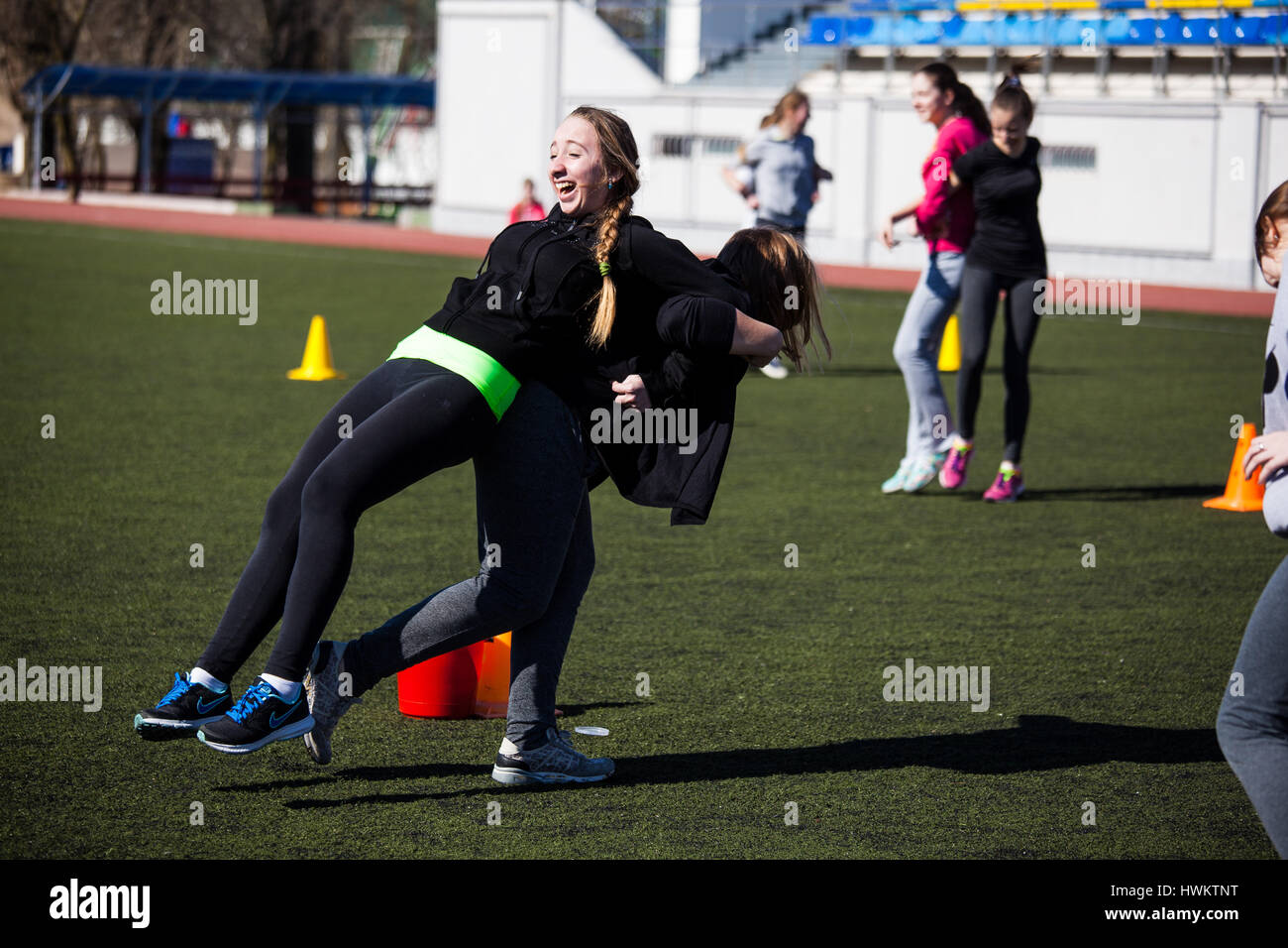 Relay all-round. Competition program with multiple exercises Stock ...