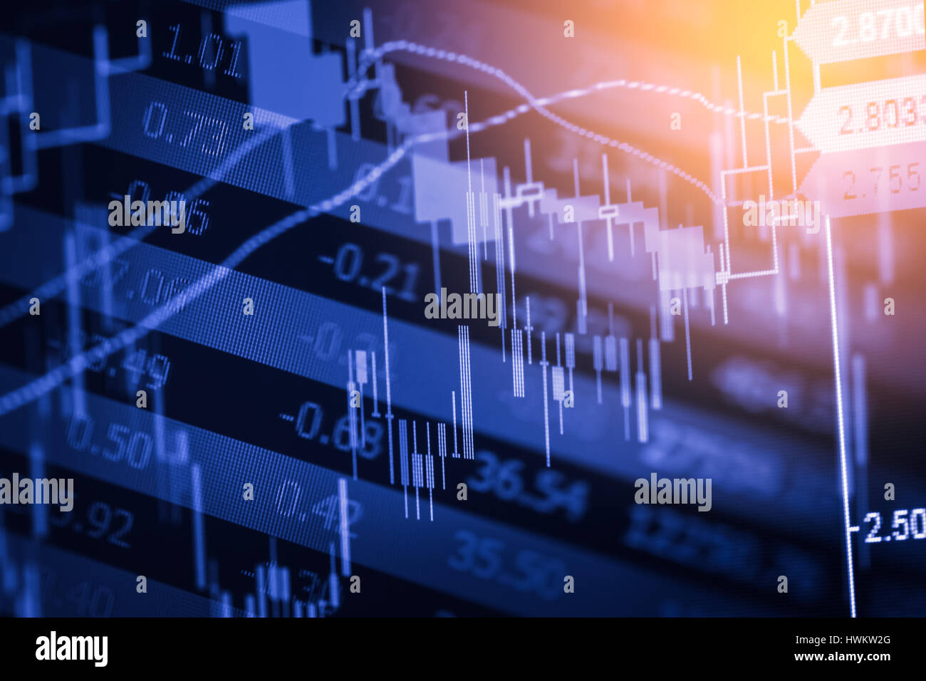 Data stock exchange chart hi-res stock photography and images - Alamy