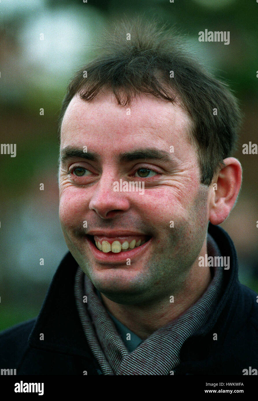 JOHN WAINWRIGHT RACE HORSE TRAINER 11 November 1993 Stock Photo - Alamy