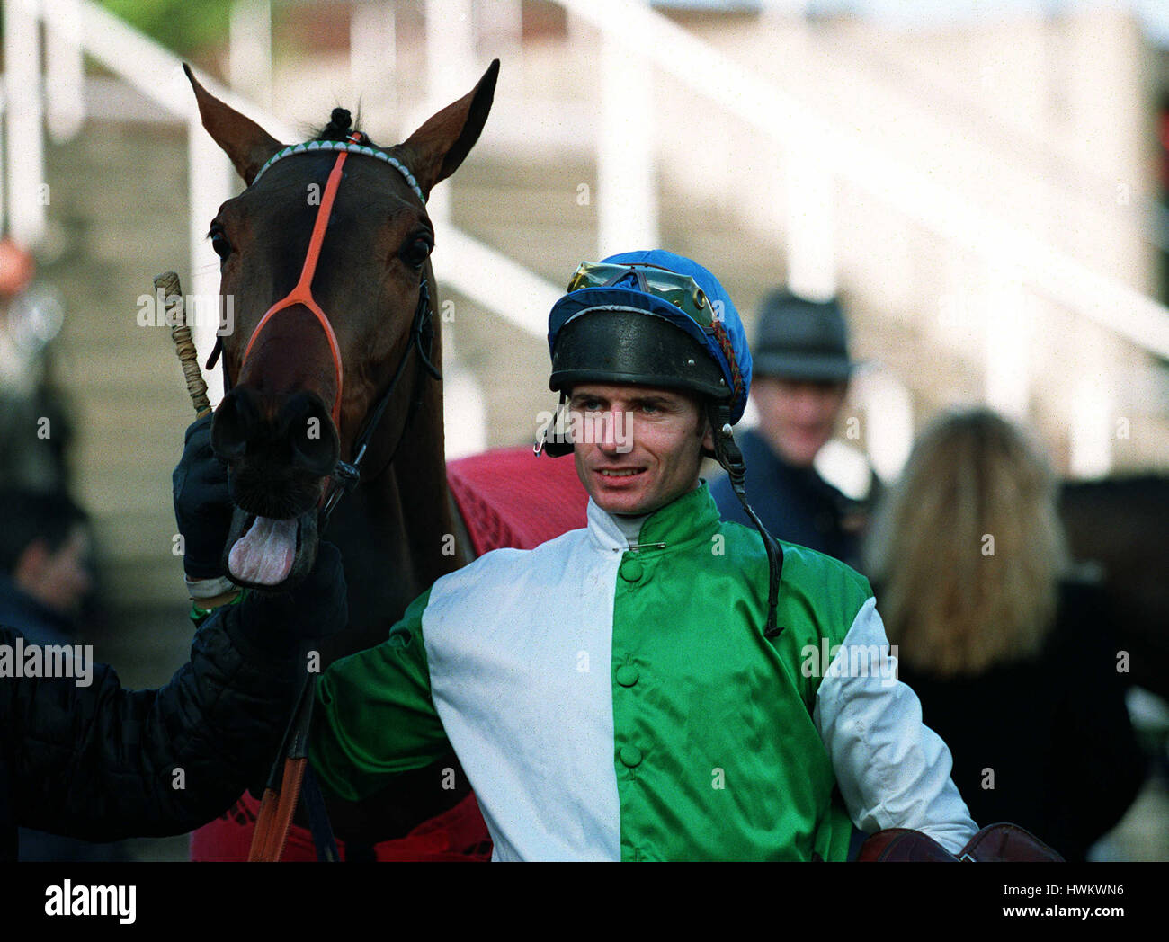 STAUNCH FRIEND & DECLAN MURPHY RACEHORSE 15 December 1993 Stock Photo ...