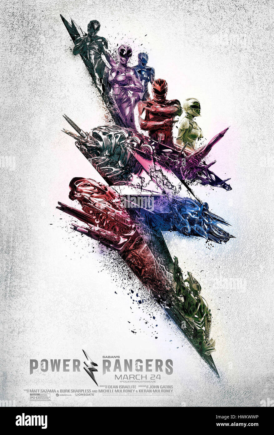 POWER RANGERS, US poster, 2017. © Lionsgate /Courtesy Everett ...