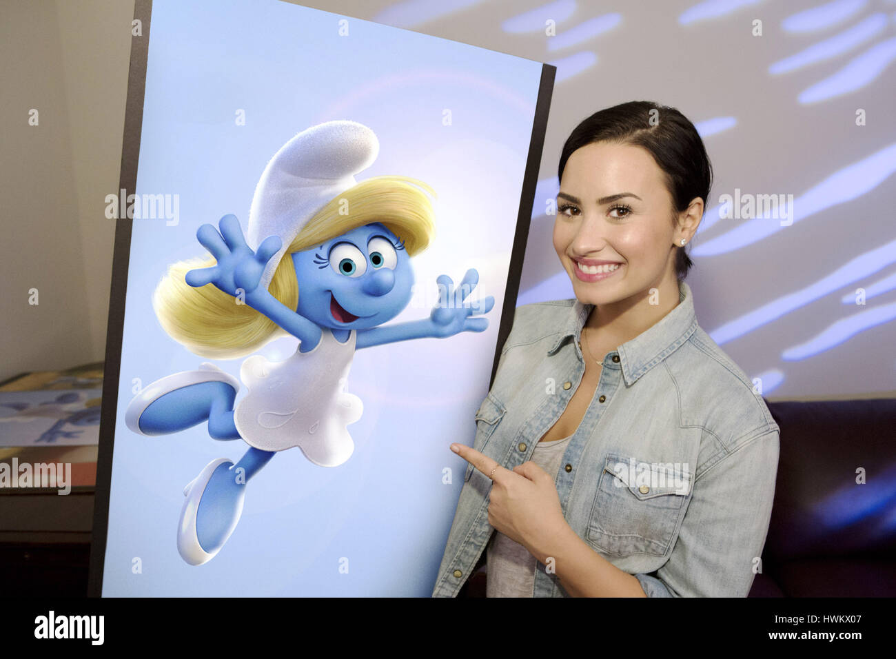 SMURFS: THE LOST VILLAGE, Demi Lovato as the voice of Smurfette, 2017 ...