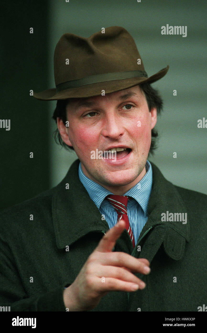 MARK WILKINSON RACE HORSE TRAINER 15 February 1994 Stock Photo - Alamy