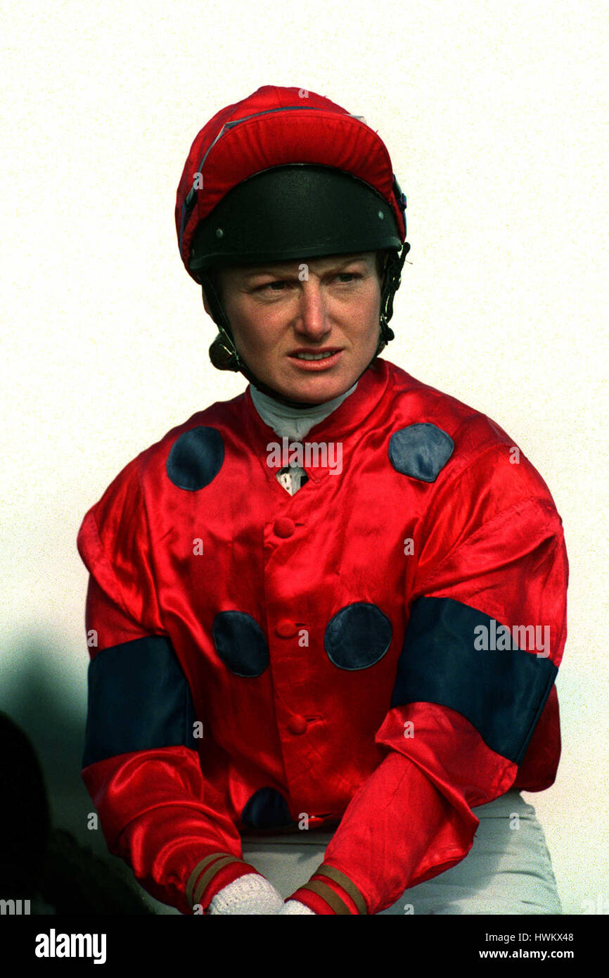 SARAH BOSLEY JOCKEY 30 March 1994 Stock Photo - Alamy