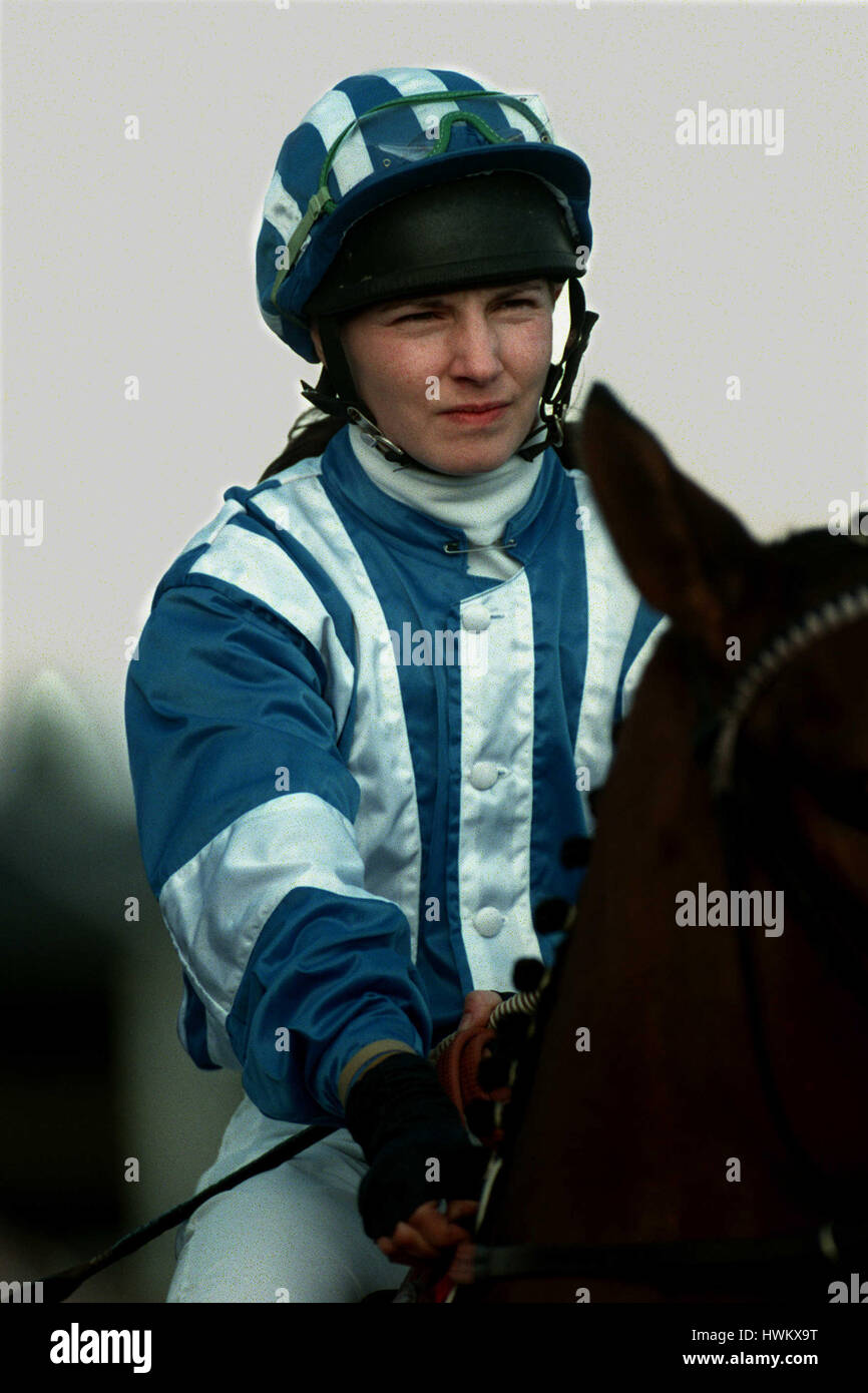 TRACEY AGER JOCKEY 30 March 1994 Stock Photo - Alamy