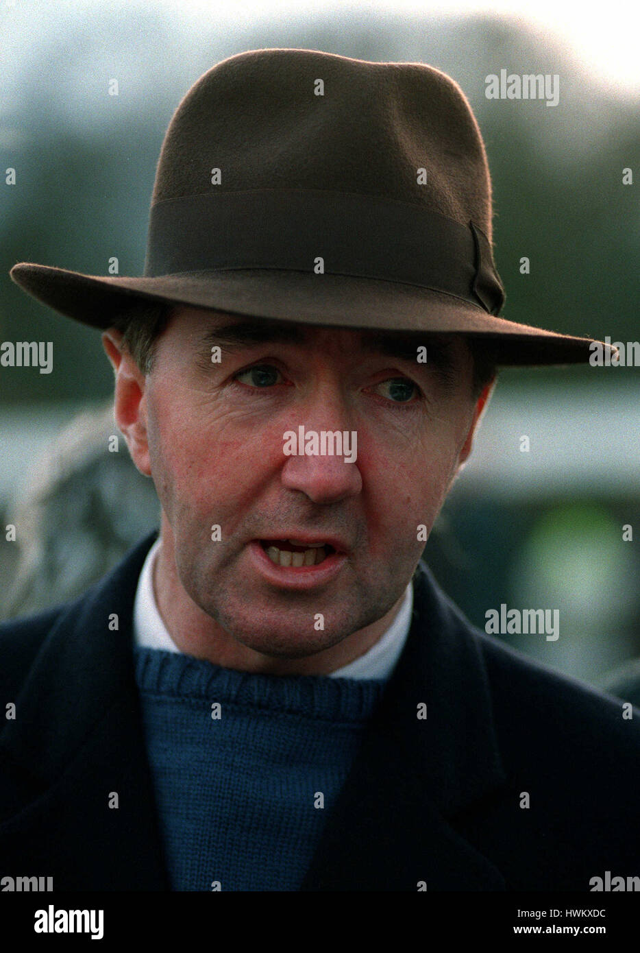 DERMOT WELD RACE HORSE TRAINER 11 March 1994 Stock Photo - Alamy