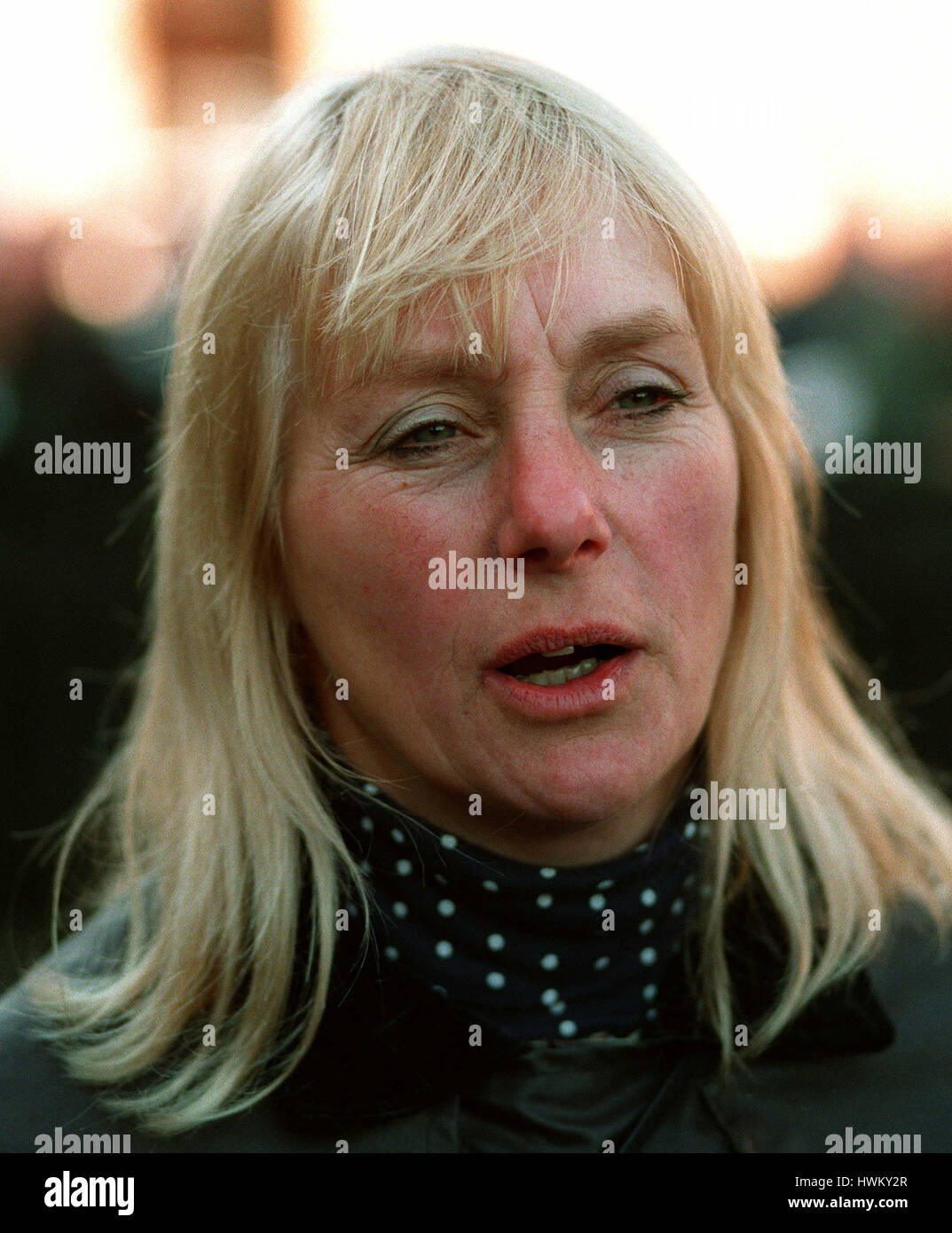 PAMELA SLY RACE HORSE TRAINER 08 December 1994 Stock Photo - Alamy