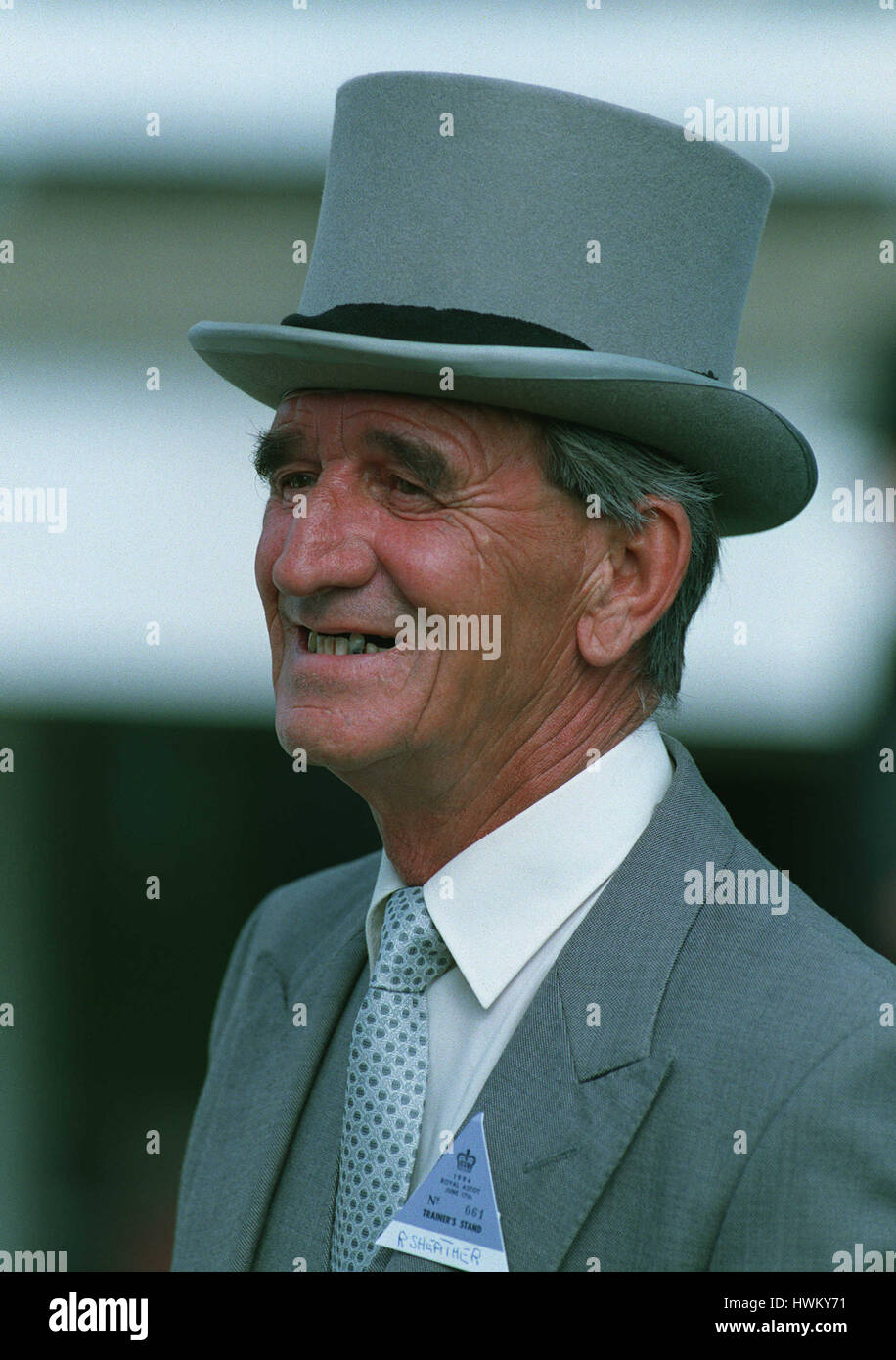 RON SHEATHER RETIRED RACE HORSE TRAINER 18 June 1994 Stock Photo - Alamy