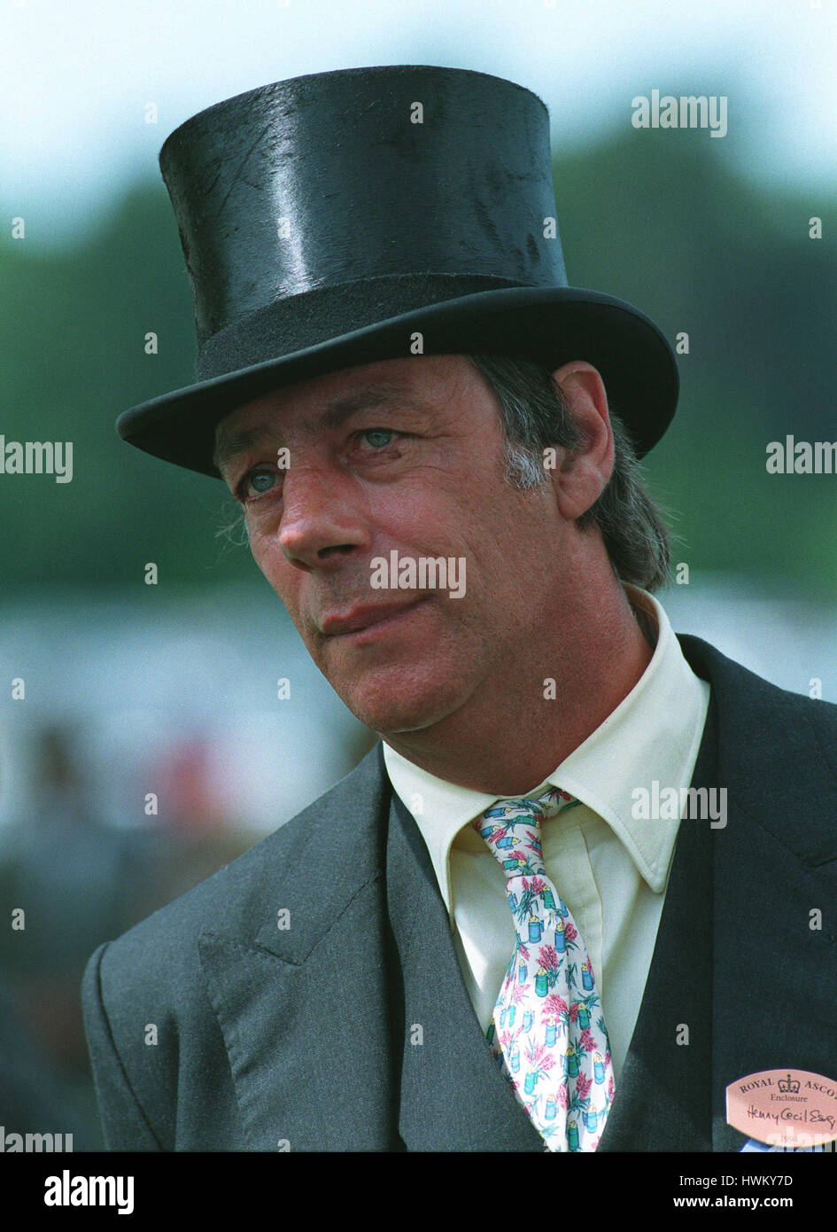 HENRY CECIL RACE HORSE TRAINER 18 June 1994 Stock Photo - Alamy