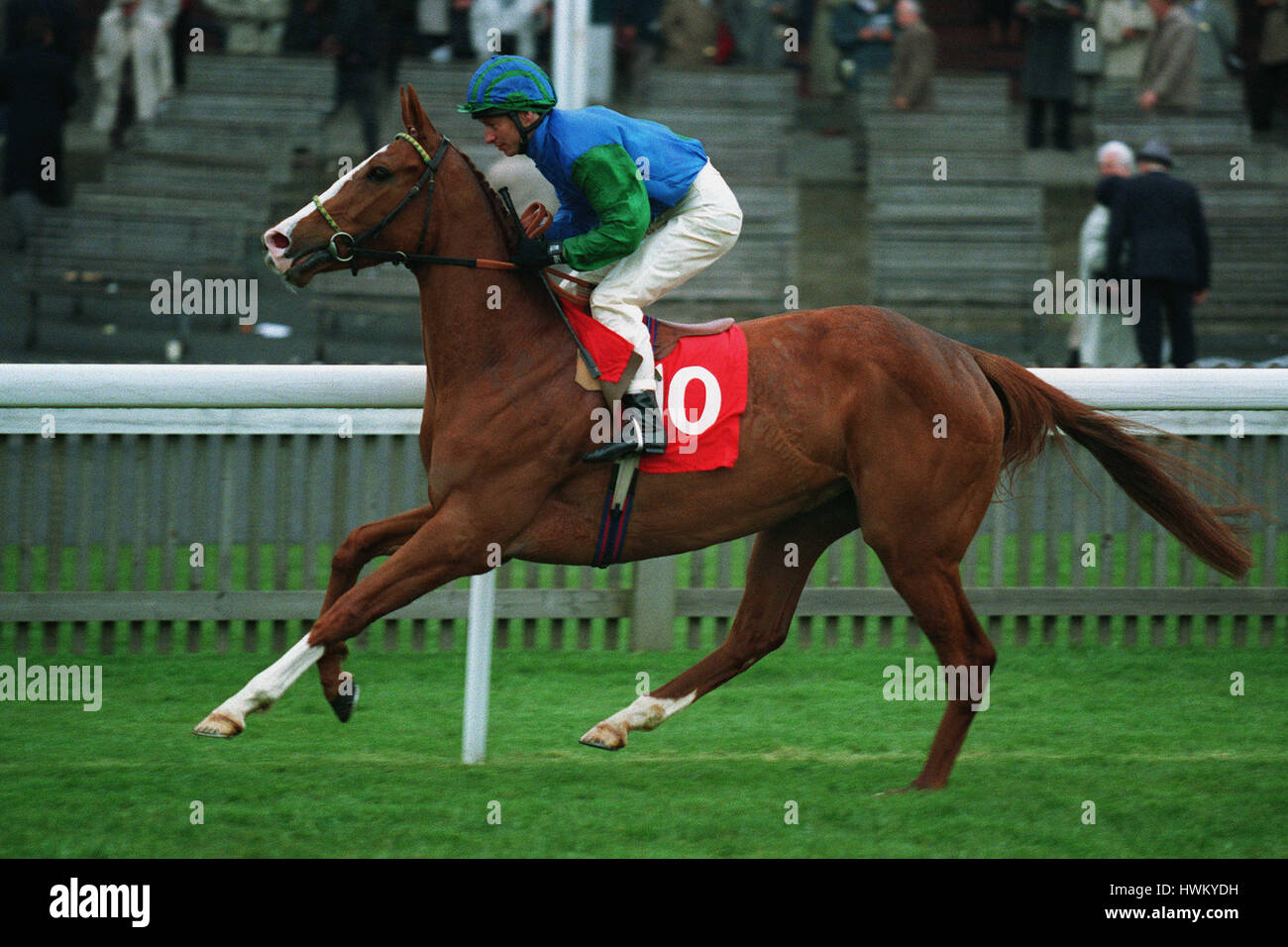 RED RITA RIDDEN BY RICHARD QUINN 28 April 1994 Stock Photo - Alamy