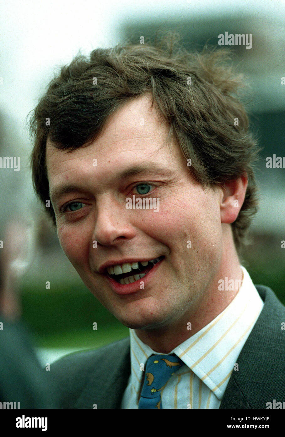WILLIAM HAGGAS RACE HORSE TRAINER 26 April 1994 Stock Photo - Alamy