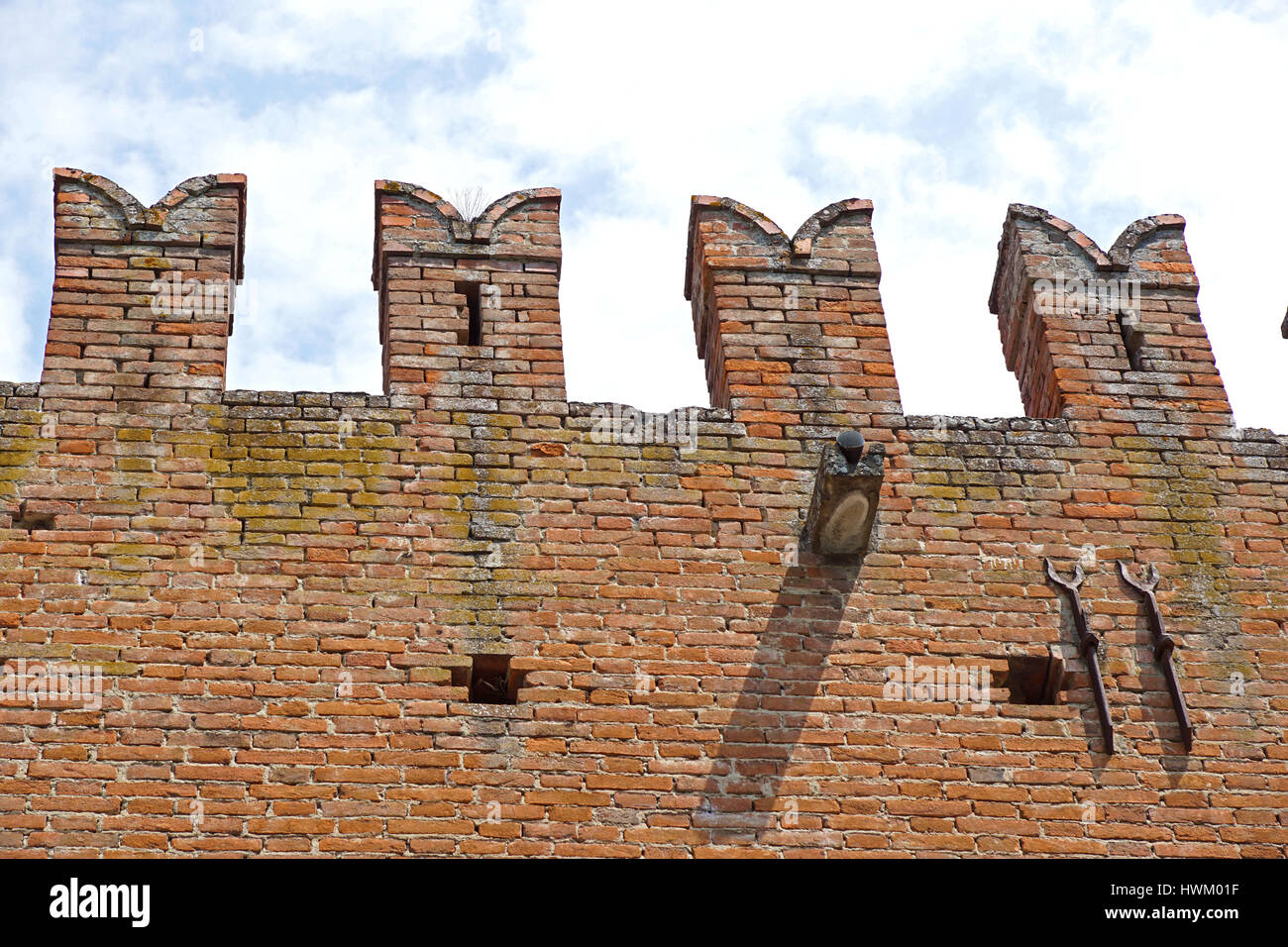 detail of a medieval building Stock Photo - Alamy