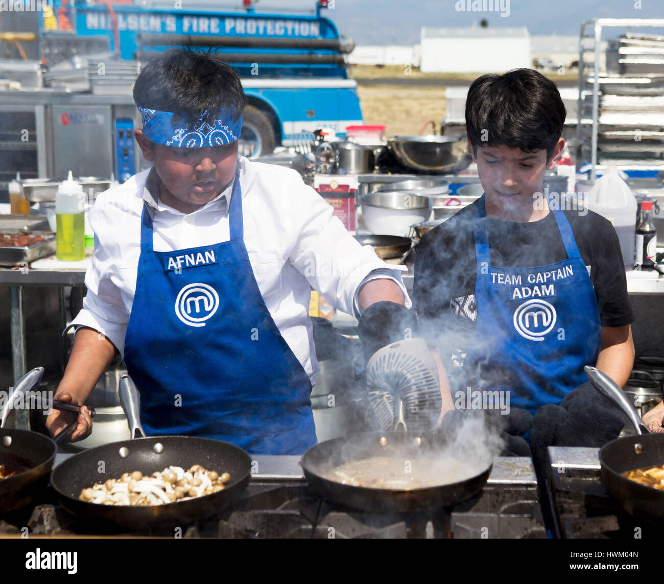 MASTERCHEF JUNIOR (aka JUNIOR MASTERCHEF), from left: contestants Afnan ...