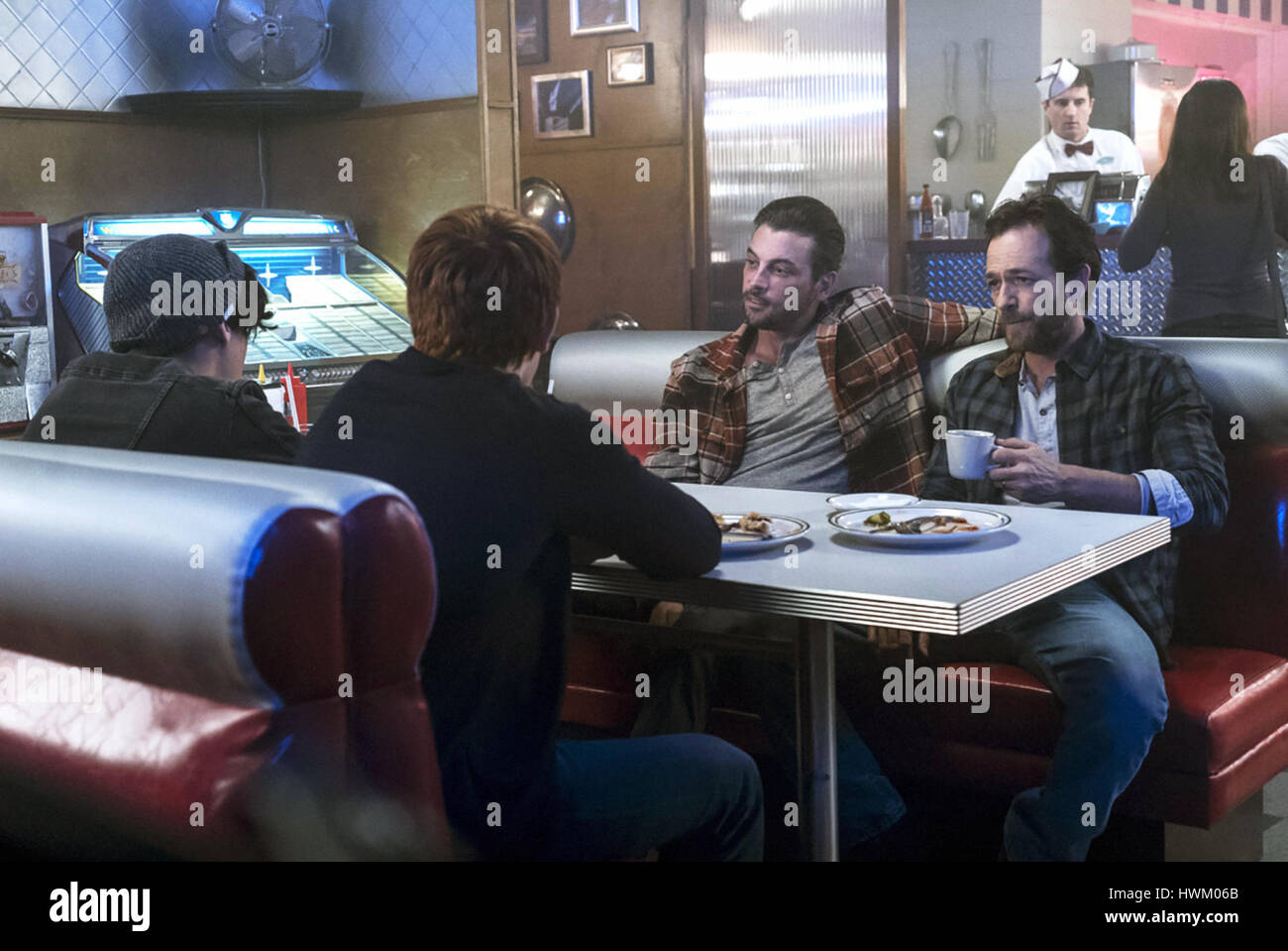 RIVERDALE, (from left): Cole Sprouse (back to camera), KJ Apa (back to ...