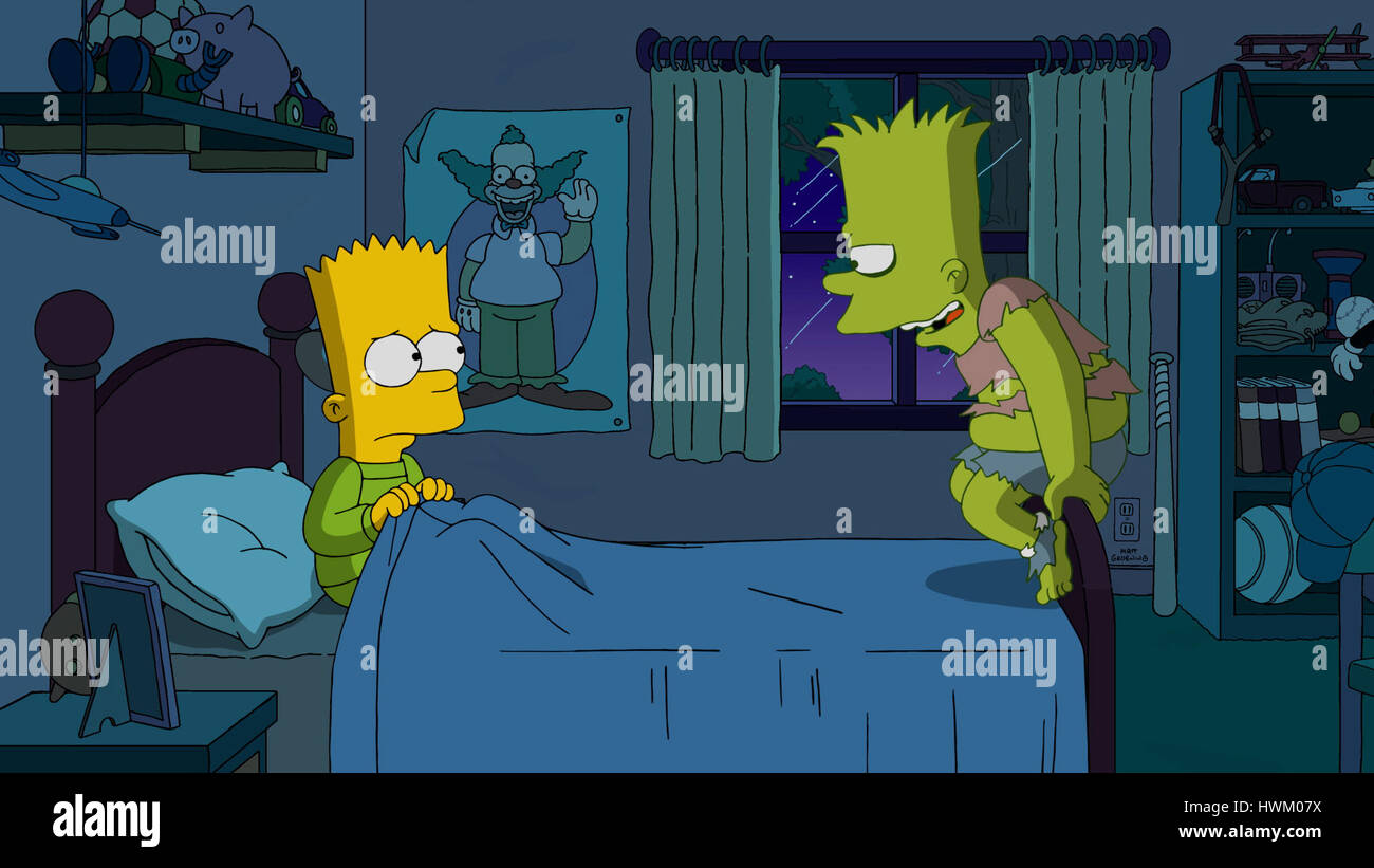 THE SIMPSONS, (from left): Bart Simpson, Bart's Guilt (voiced by Patton Oswalt), 'The Cad and ...