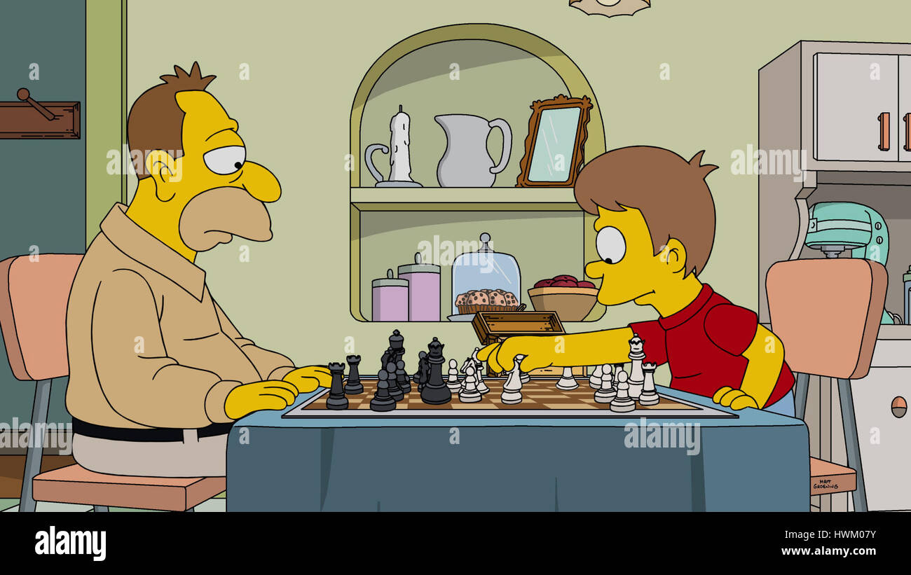 THE SIMPSONS, (from left): Abe Simpson, Homer Simpson, 'The Cad and the ...