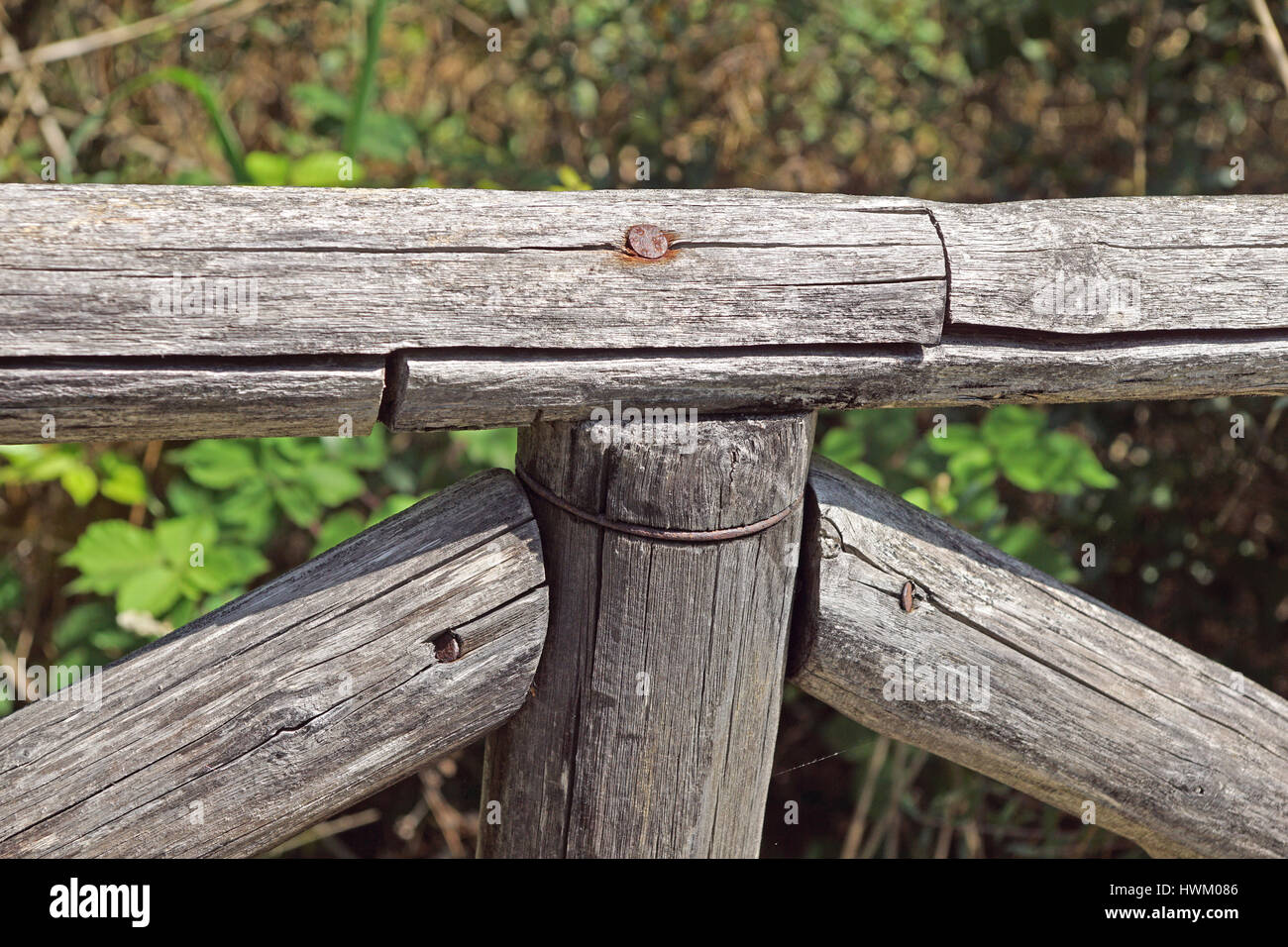 handrails for exterior wood Stock Photo - Alamy