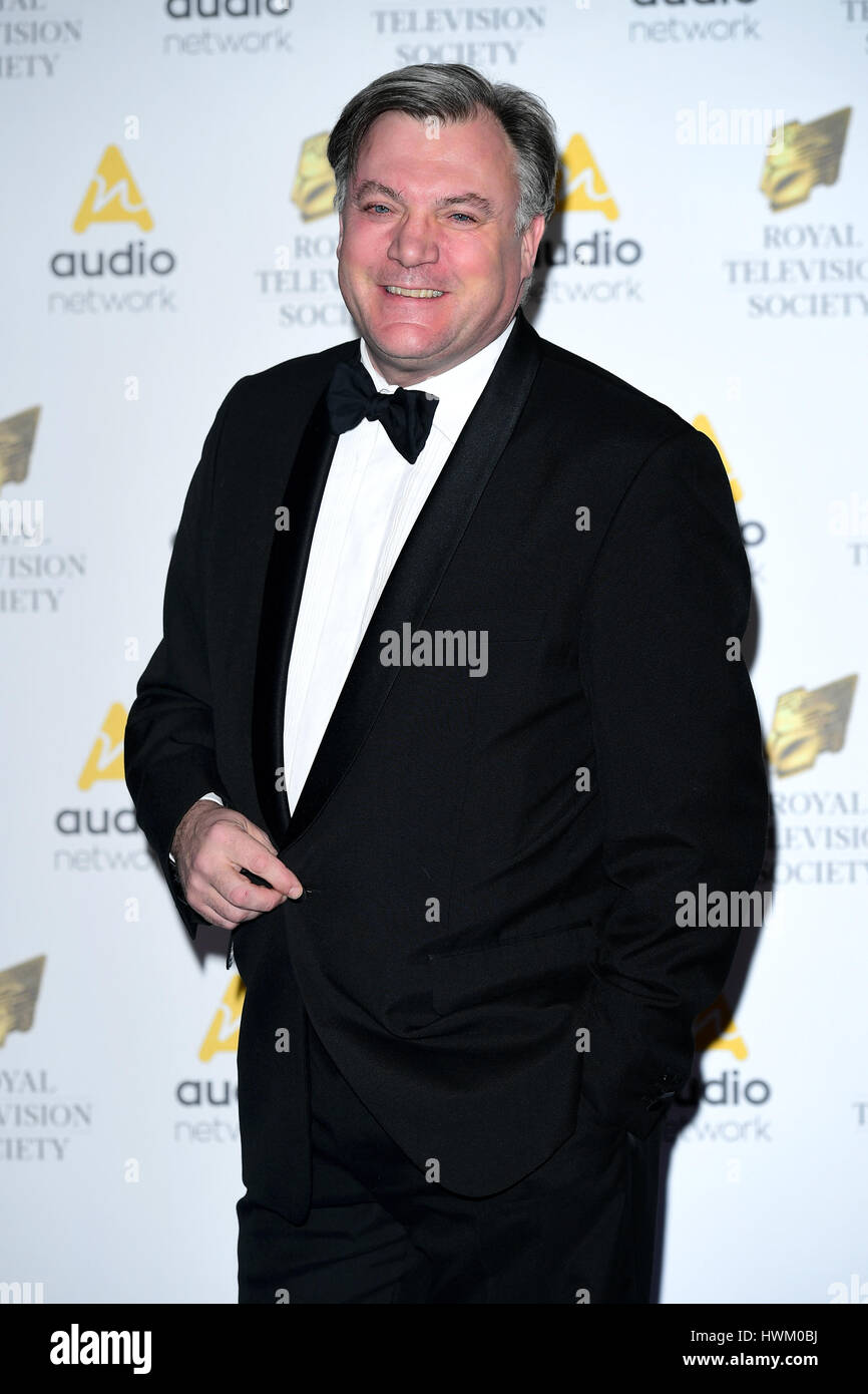 Ed Balls attending the Royal Television Society Programme Awards ...