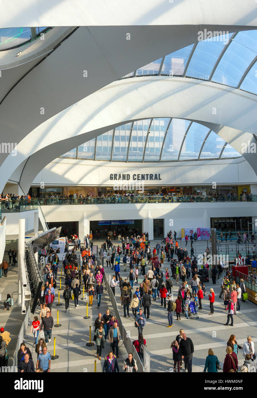 The modern architecture of the new Grand Central shopping centre at ...