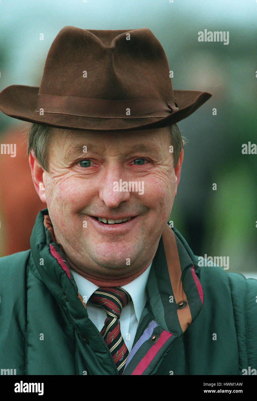 JACK BANKS RACE HORSE TRAINER 19 January 1995 Stock Photo - Alamy