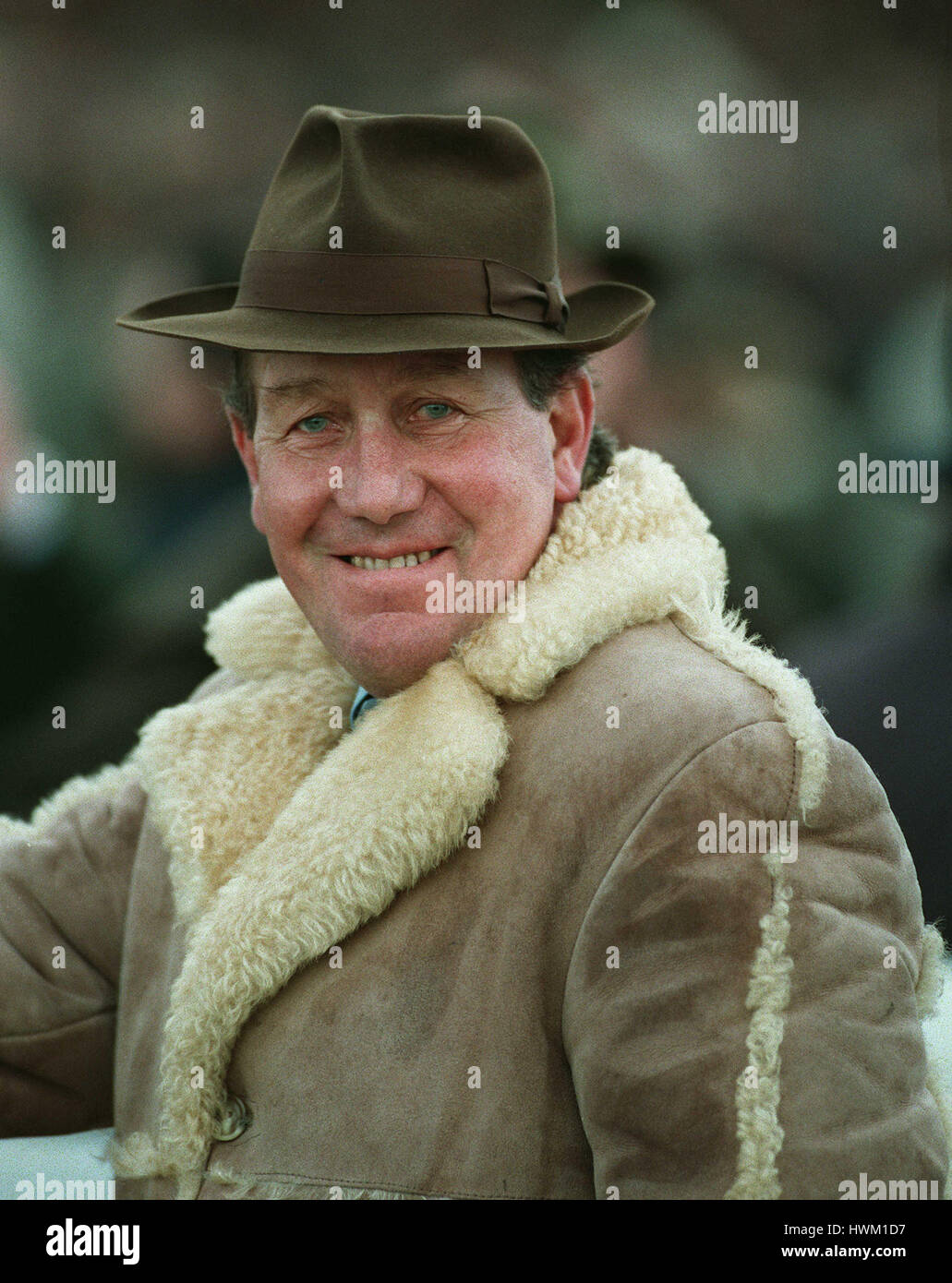 DAVID NICHOLSON RACE HORSE TRAINER 24 March 1995 Stock Photo - Alamy