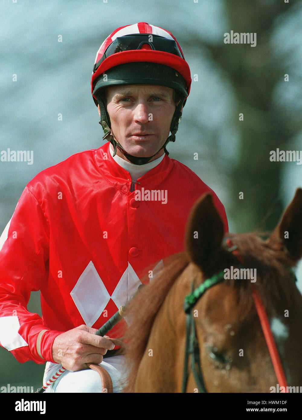 RAY COCHRANE JOCKEY 14 April 1995 Stock Photo - Alamy