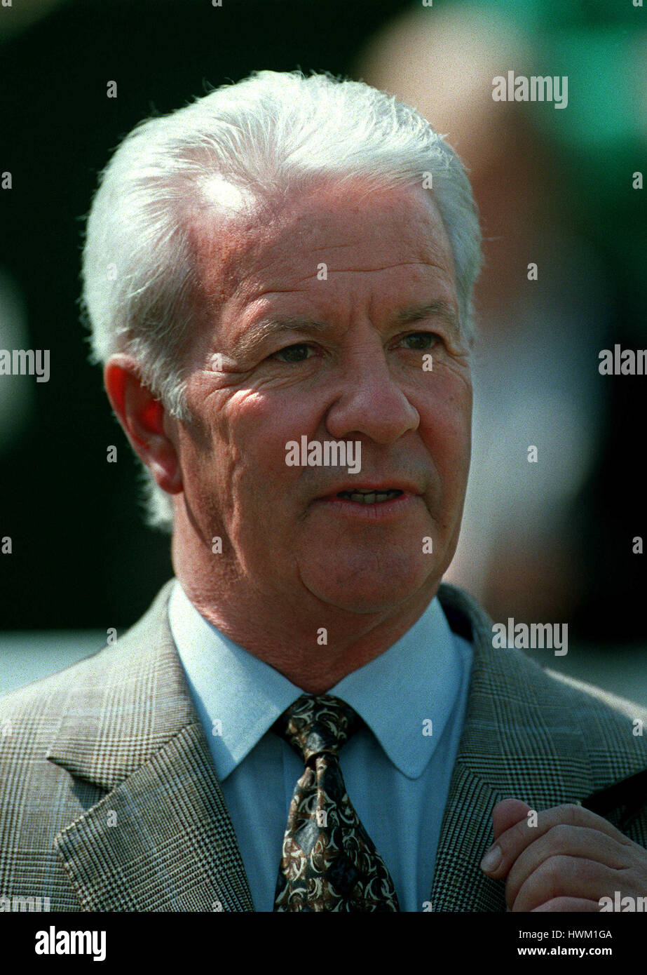 GEOFF LEWIS RACE HORSE TRAINER 26 April 1995 Stock Photo - Alamy
