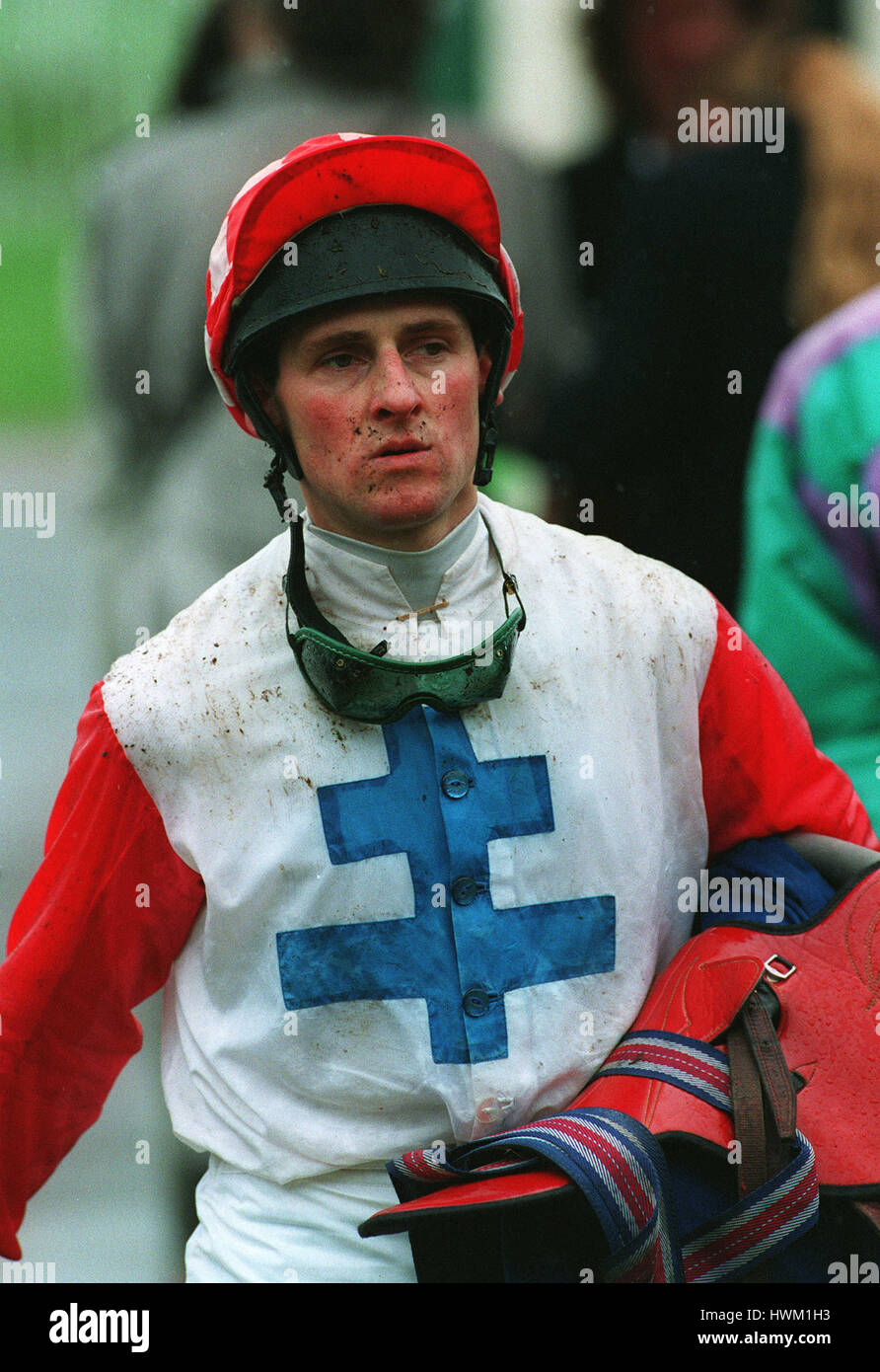 RICHARD PERHAM JOCKEY 26 April 1995 Stock Photo - Alamy