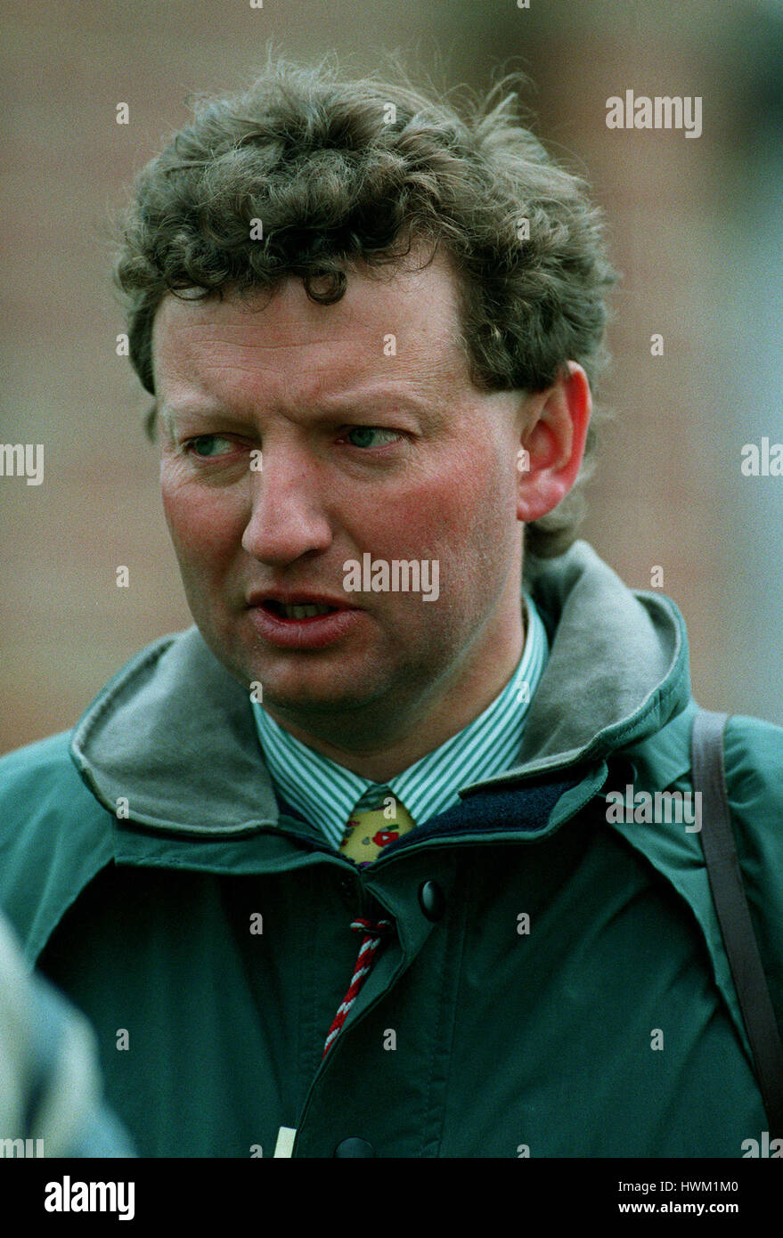 MARK JOHNSTON RACE HORSE TRAINER 27 April 1995 Stock Photo - Alamy