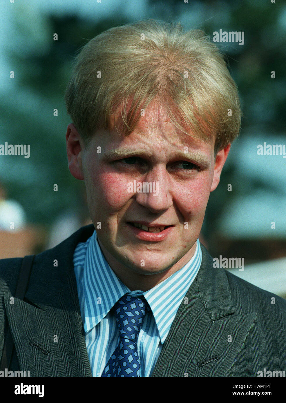 ED DUNLOP RACE HORSE TRAINER 10 May 1995 Stock Photo - Alamy