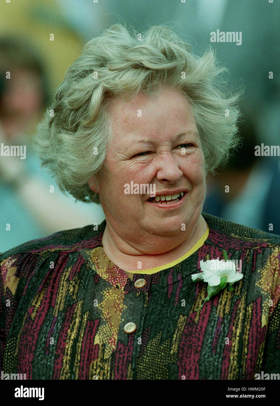 LADY HERRIES RACE HORSE TRAINER 31 May 1995 Stock Photo - Alamy