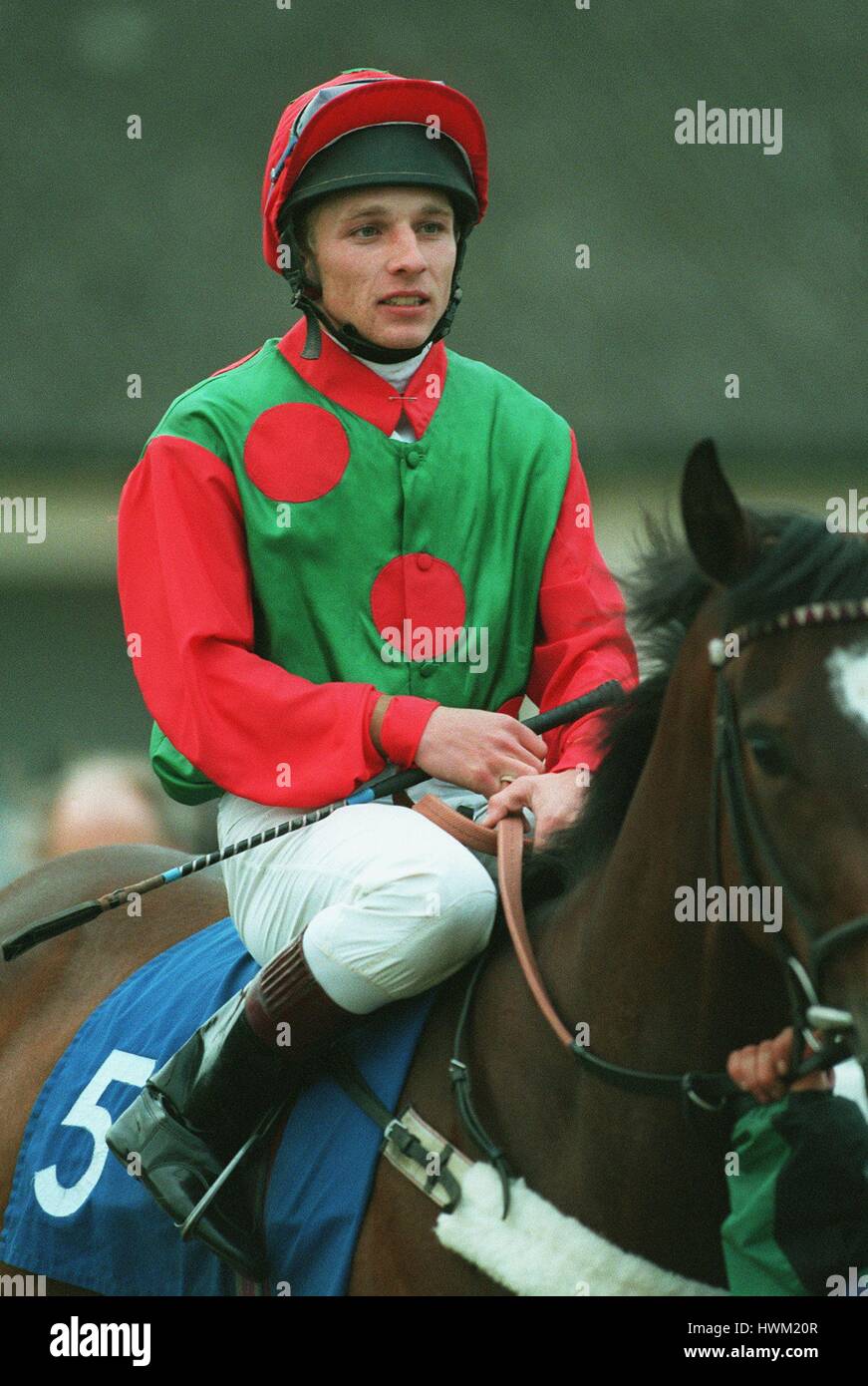SEBASTIAN SANDERS JOCKEY 31 May 1995 Stock Photo - Alamy